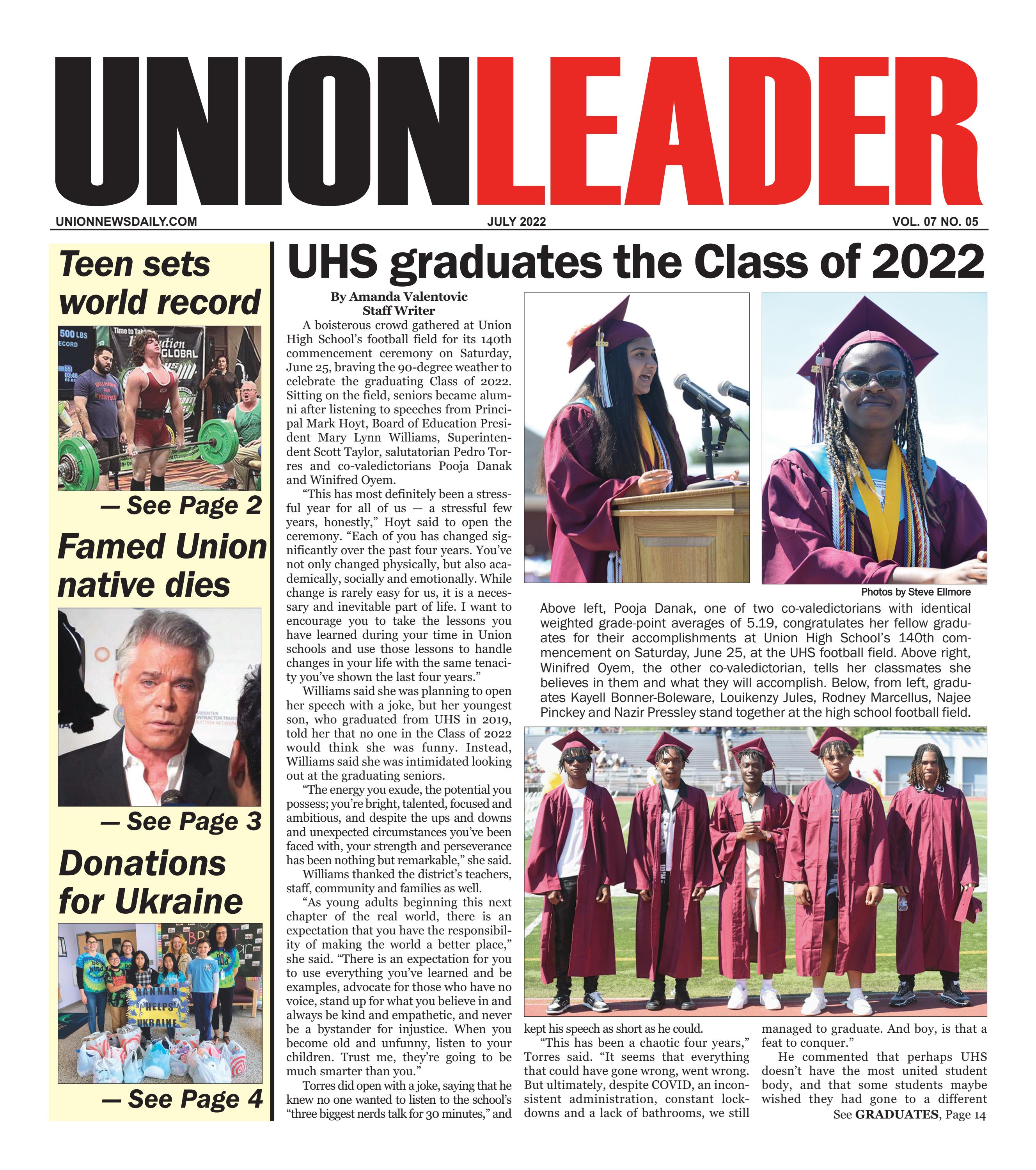 Union Leader - June 2022 by WORRALL MEDIA - Issuu