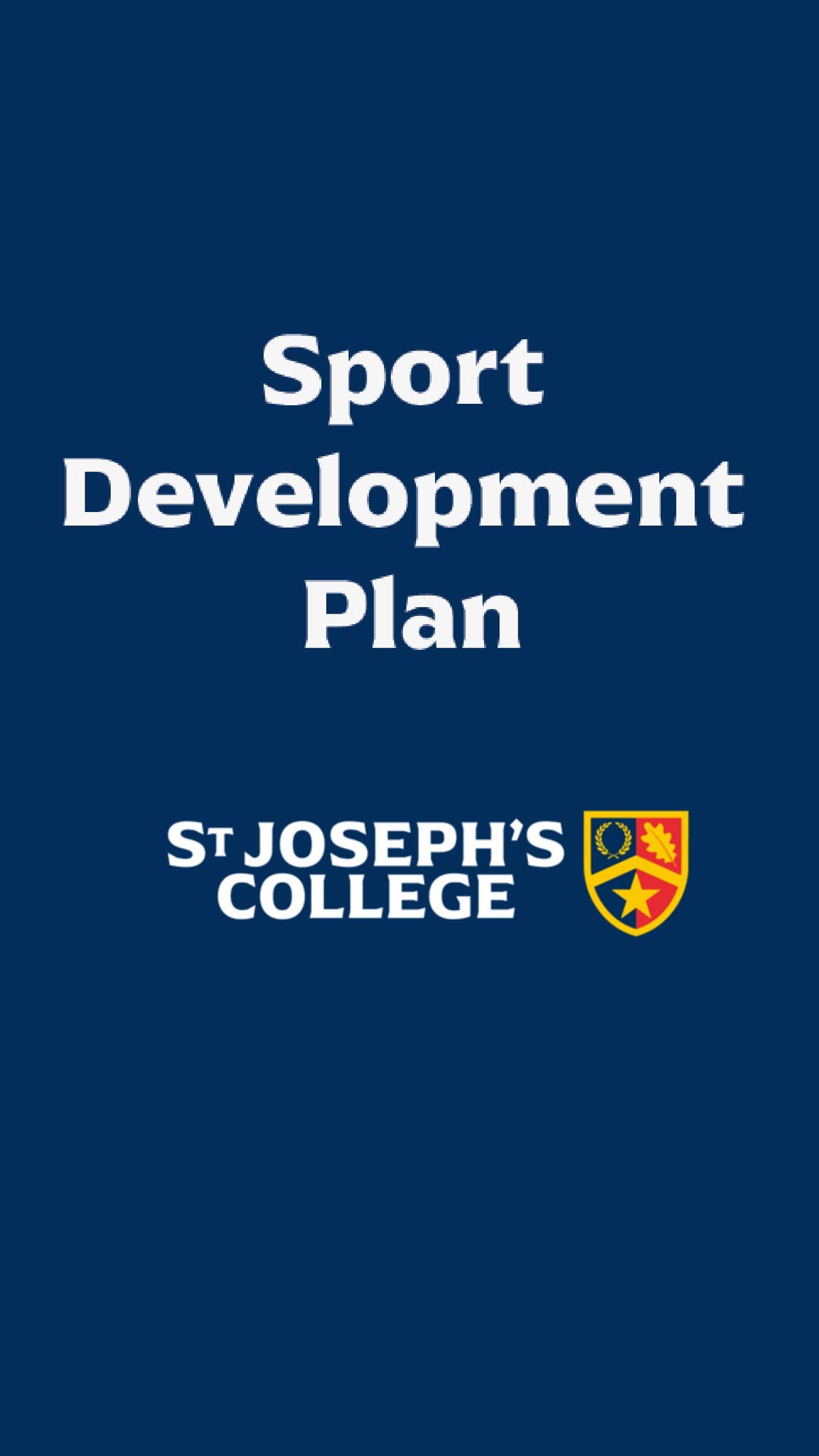 Sport Development Plan by St Joseph's College, Ipswich - Issuu