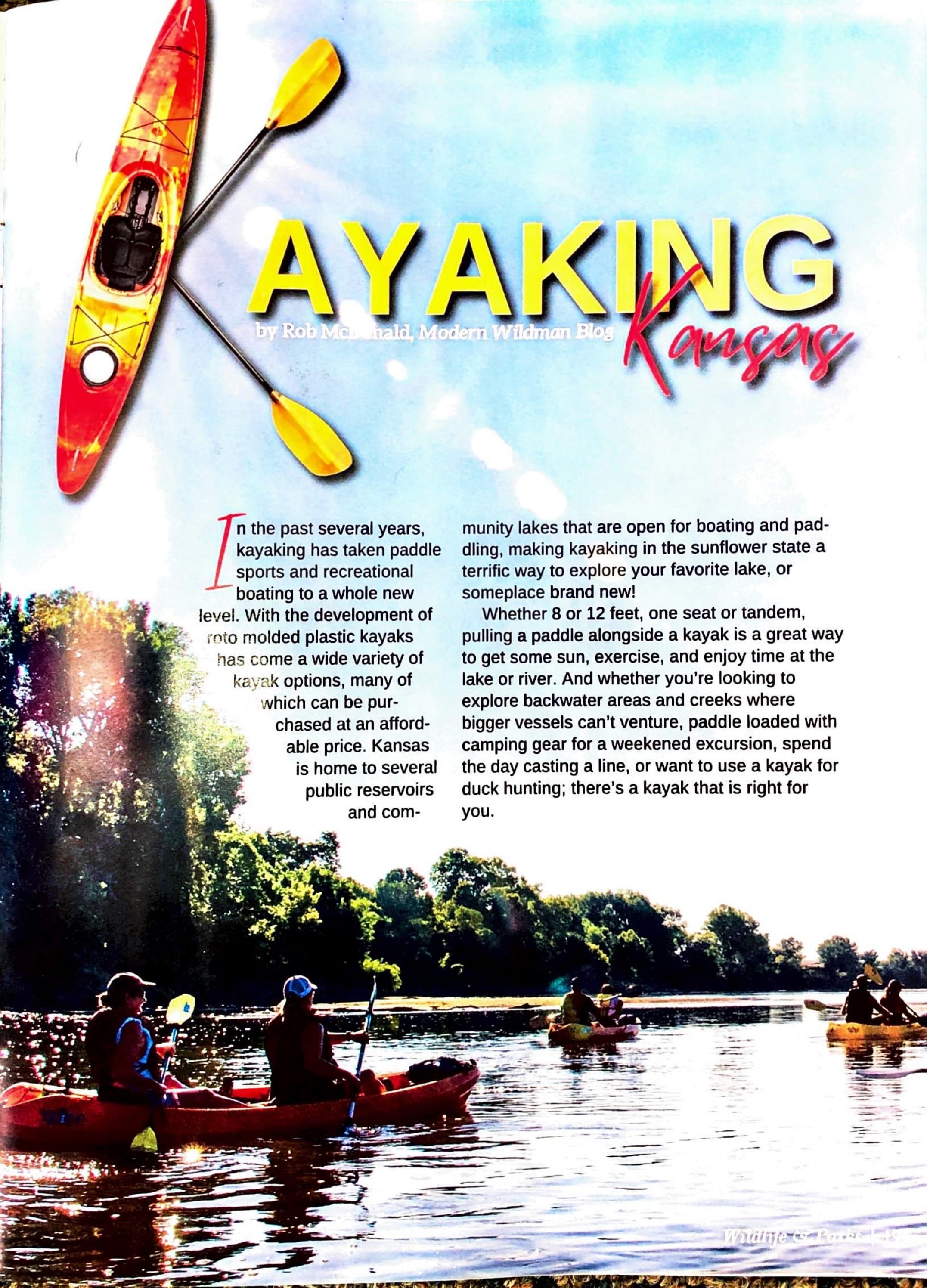 Kayaking from Kansas Wildlife and Parks Magazine by ...