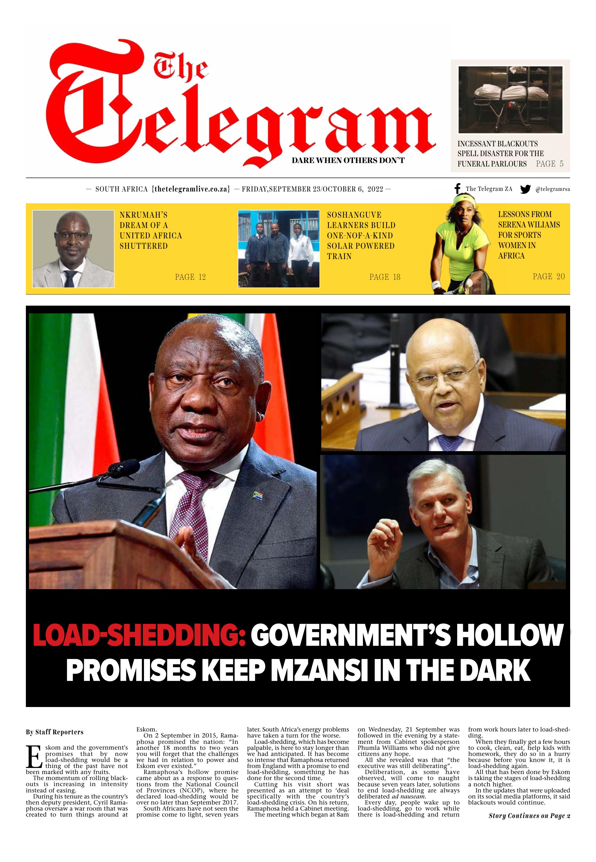 The Telegram RSA Sep23-Oct6 by The Telegram RSA - Issuu