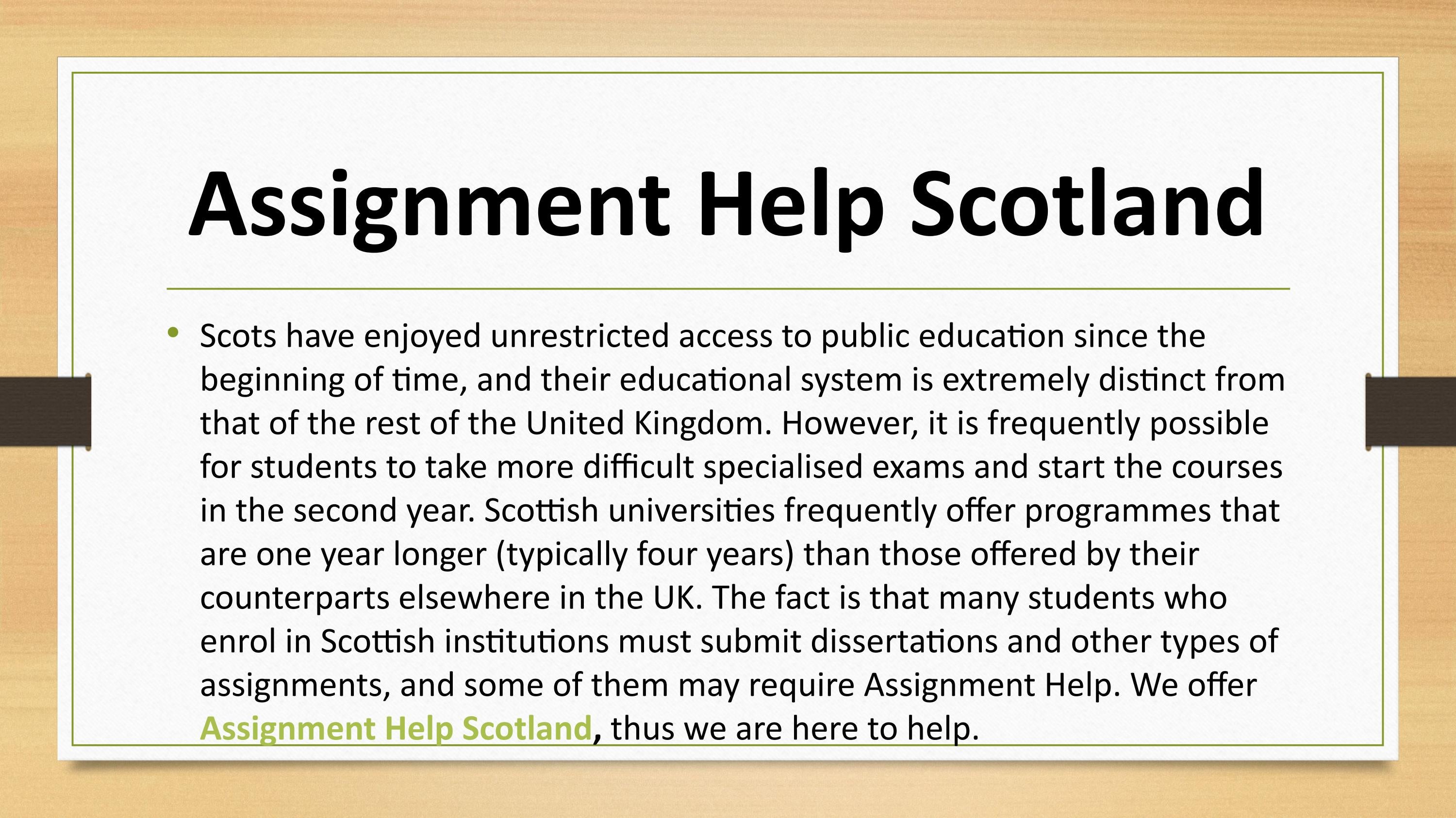 Assignment Help Scotland by British Dissertation Help - Issuu