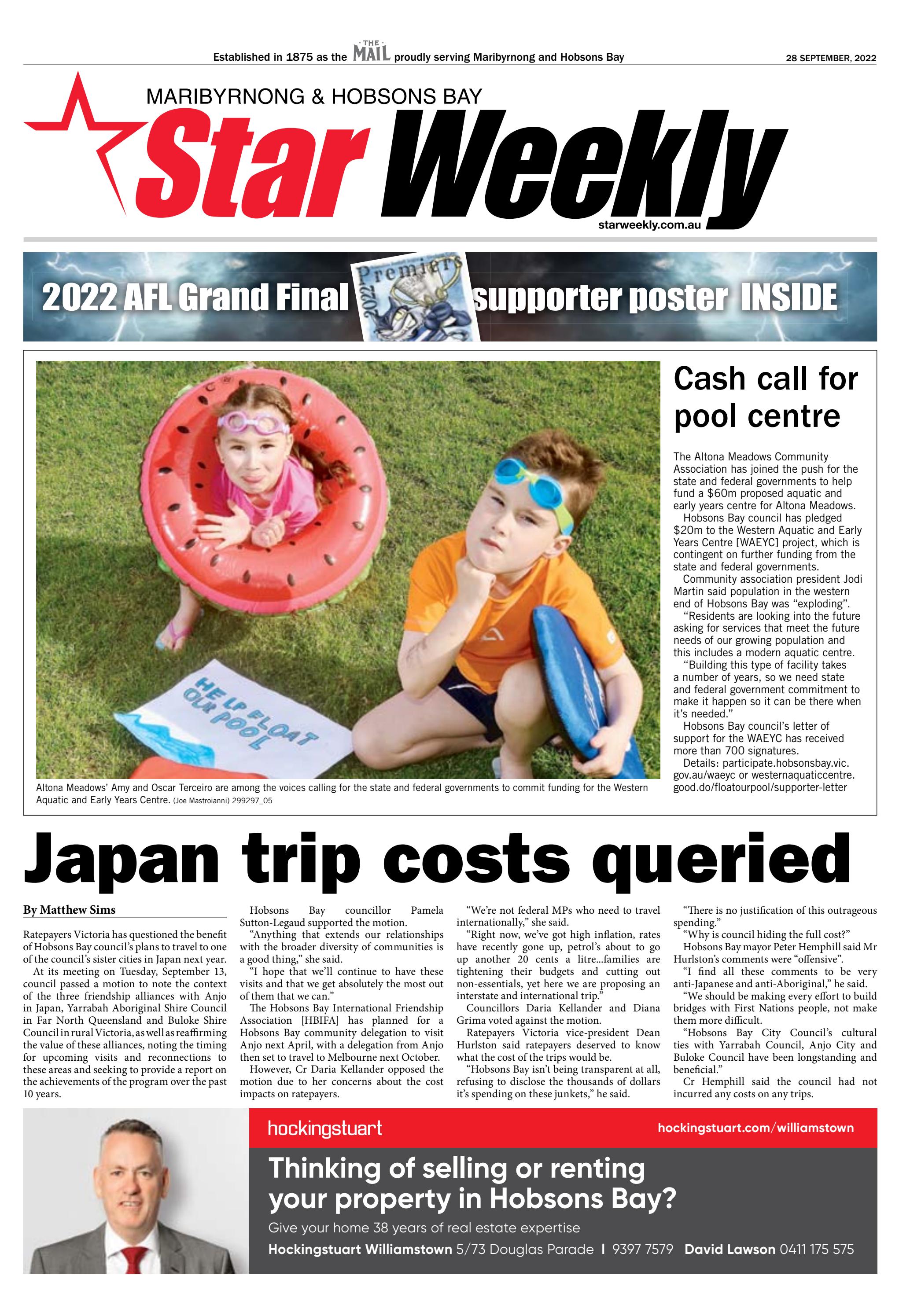 Star Weekly - Hobsons Bay Maribyrnong - 28th September 2022 by Star ...