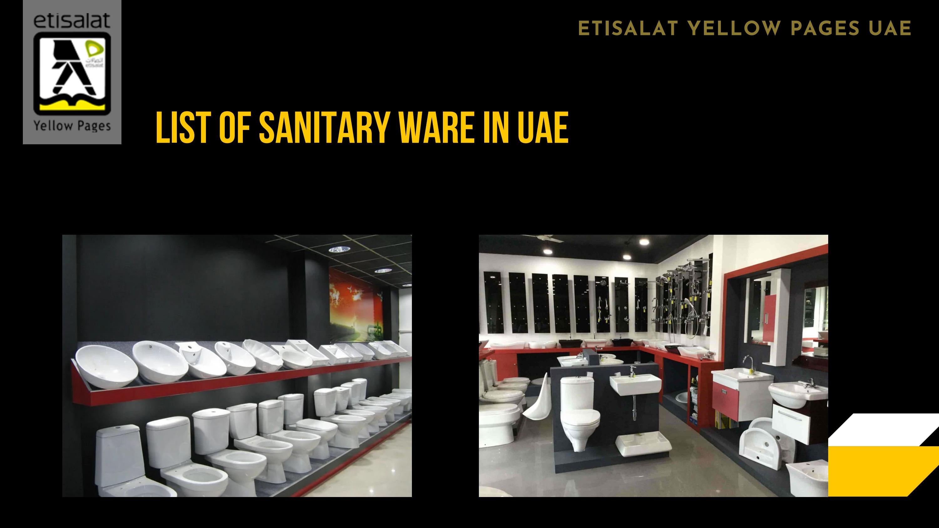 List of Sanitary Ware in UAE by Abu Fazal - Issuu