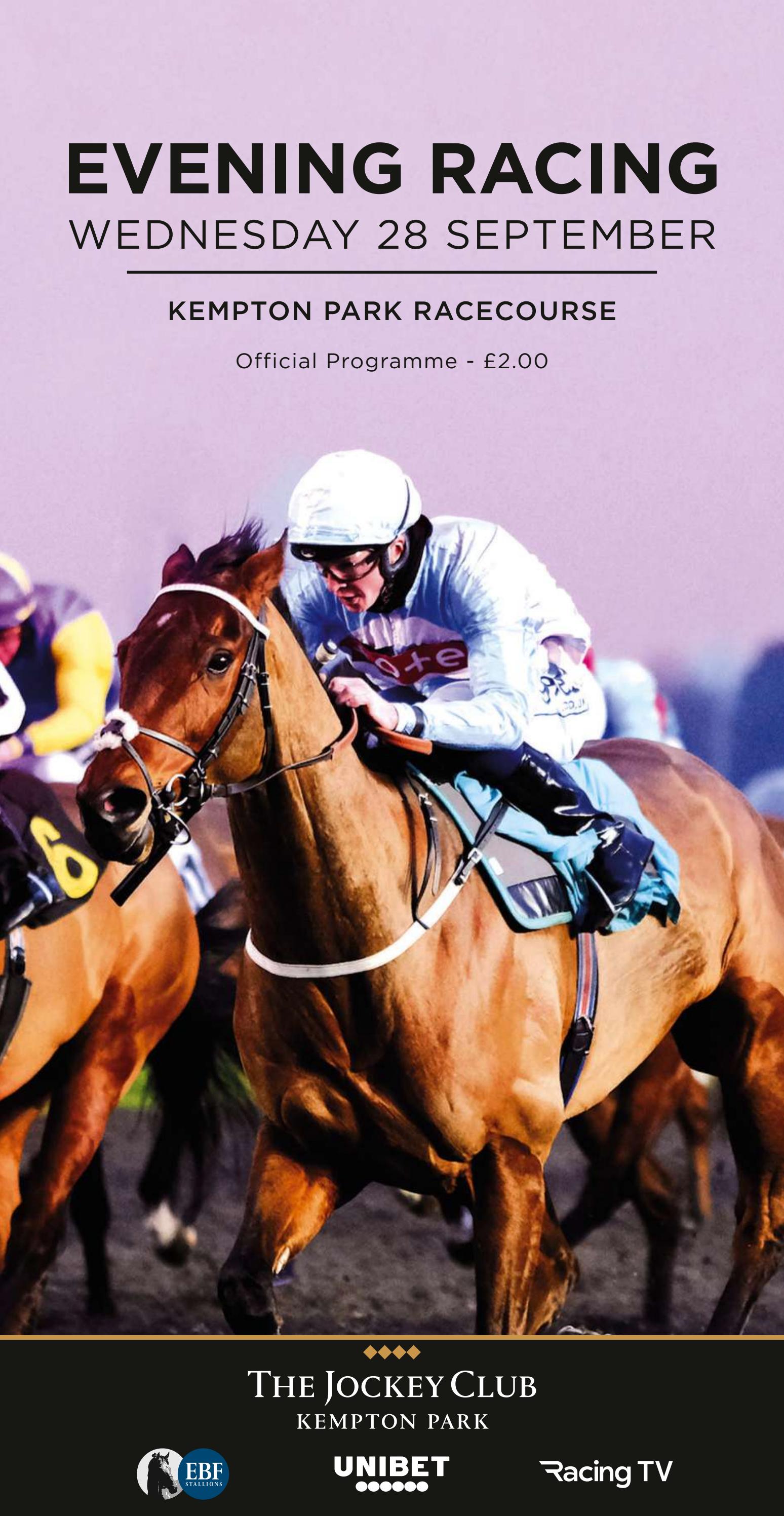 Kempton Park Racecard - Wednesday 28th September by Weatherbys - Issuu