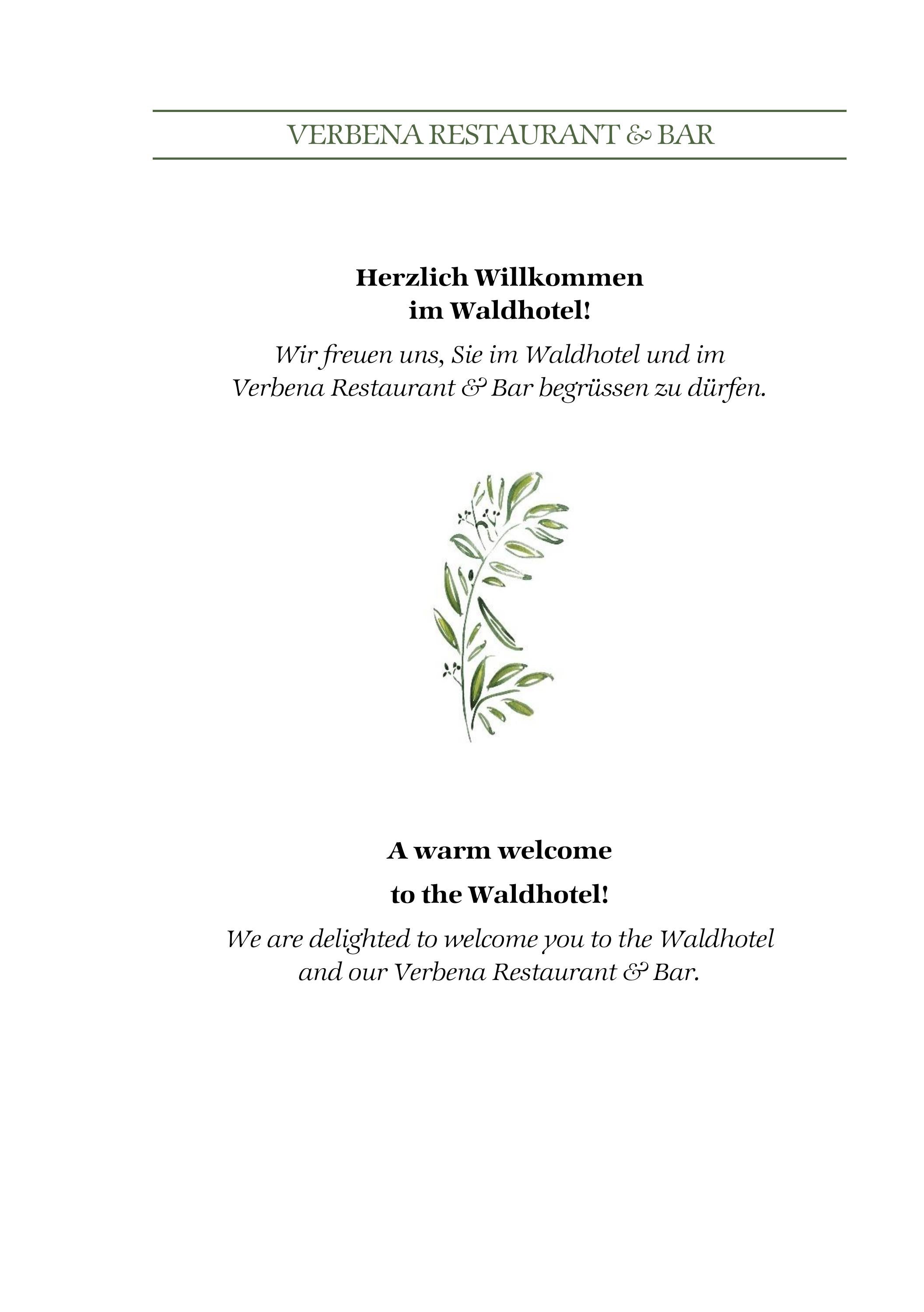 Verbena Beverage Menu | DE & EN by The Bürgenstock Selection - Issuu