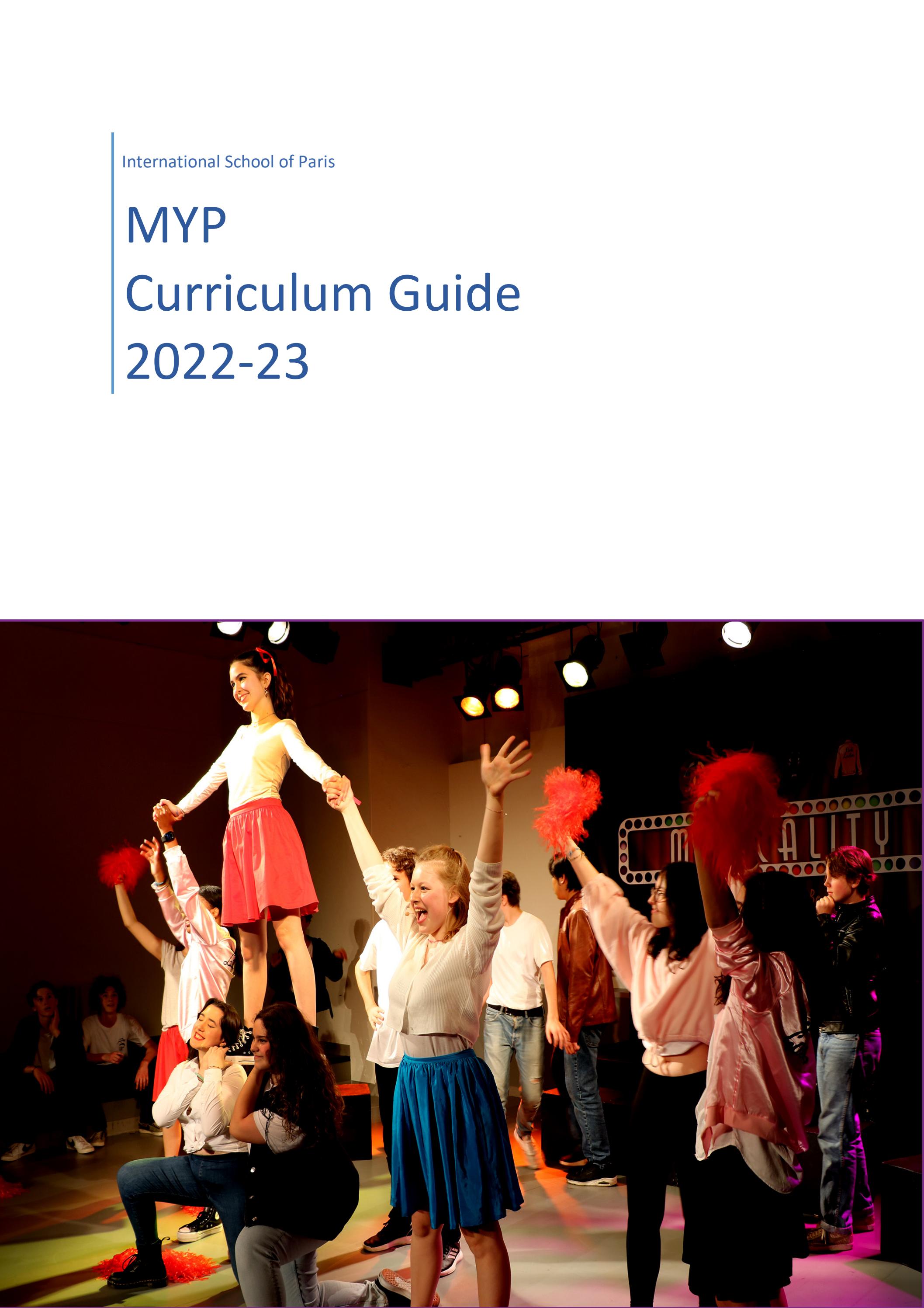 MYP Curriculum Guide, 2022-23 by isparis_official - Issuu