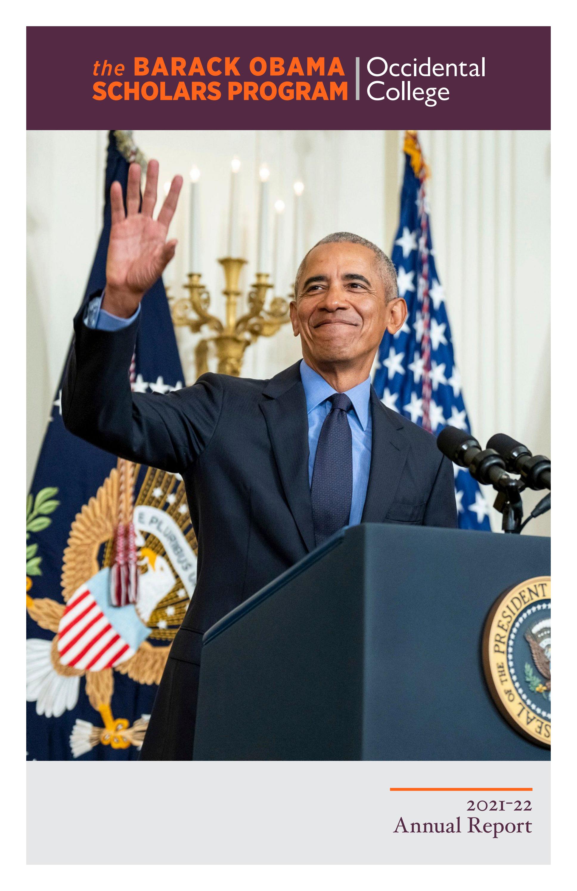 Obama Scholars Program, 2021-22 Annual Report by Occidental College - Issuu