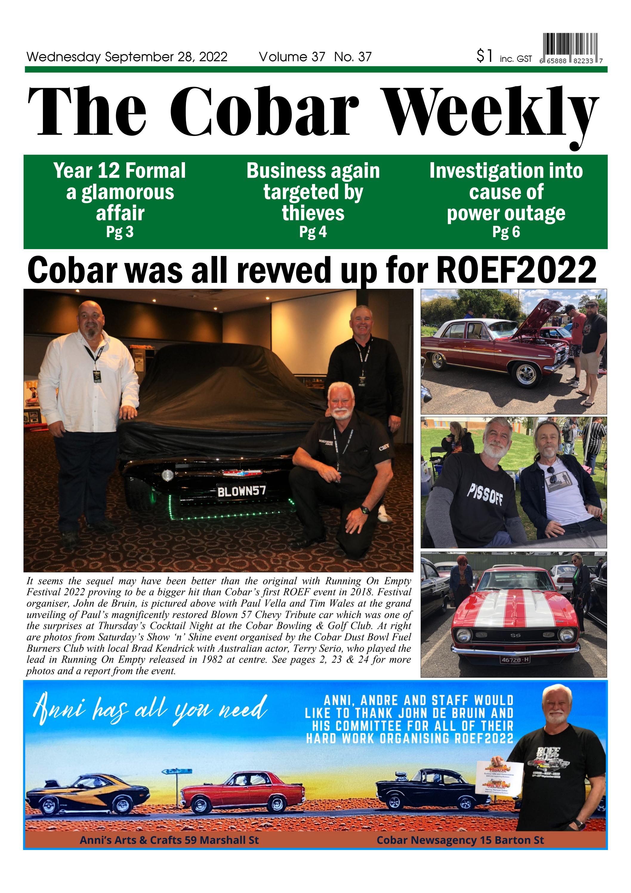 TCW 280922 by The Cobar Weekly - Issuu