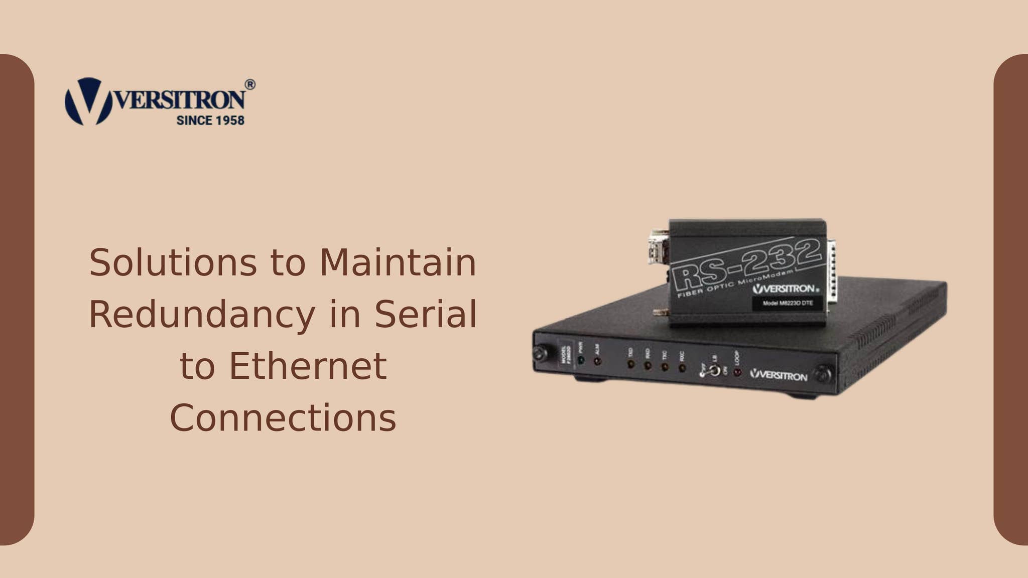 Solution to Maintain Redundancy in Serial to Ethernet Connections by ...