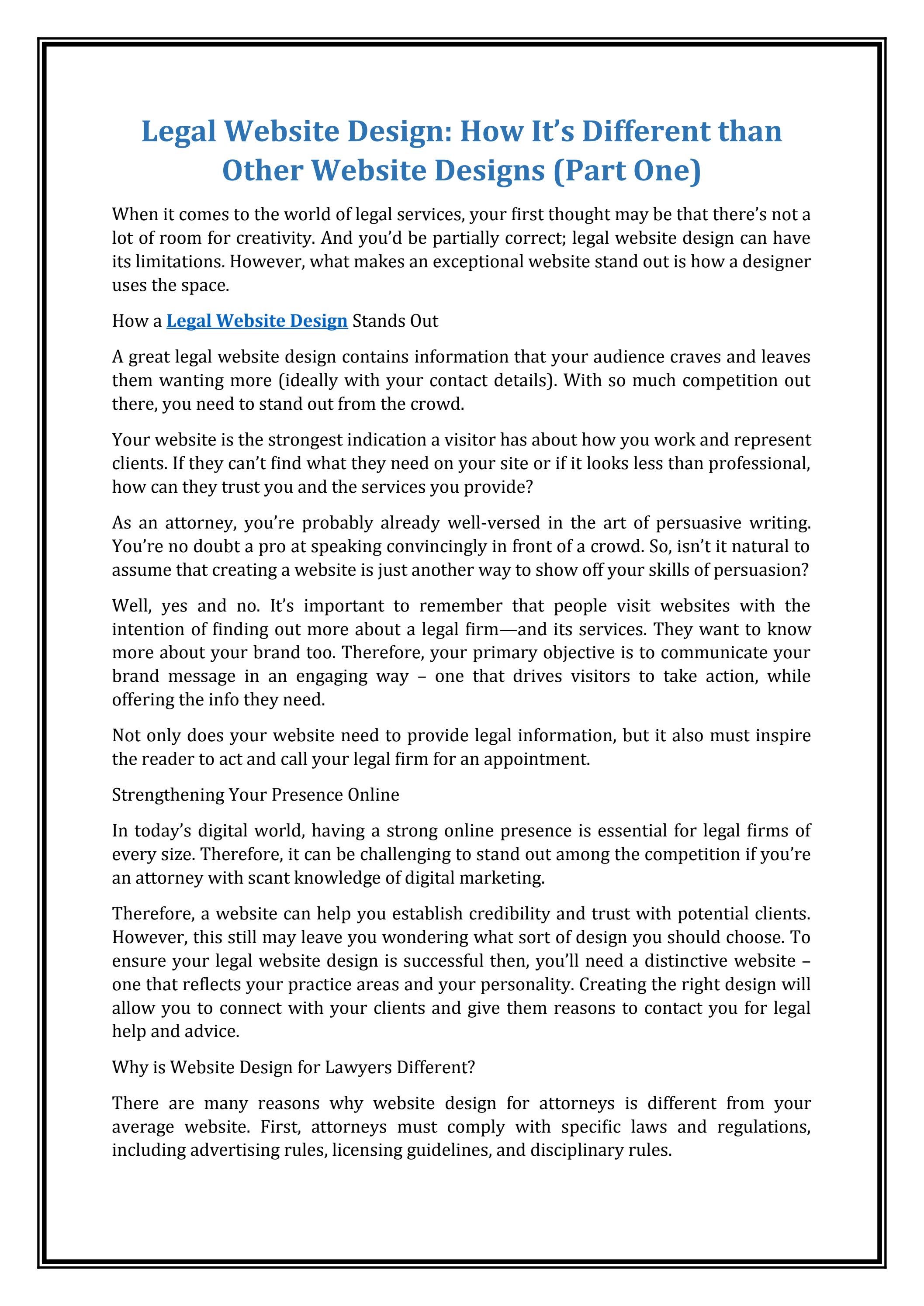 Legal Website Design: How It’s Different than Other Website Designs ...