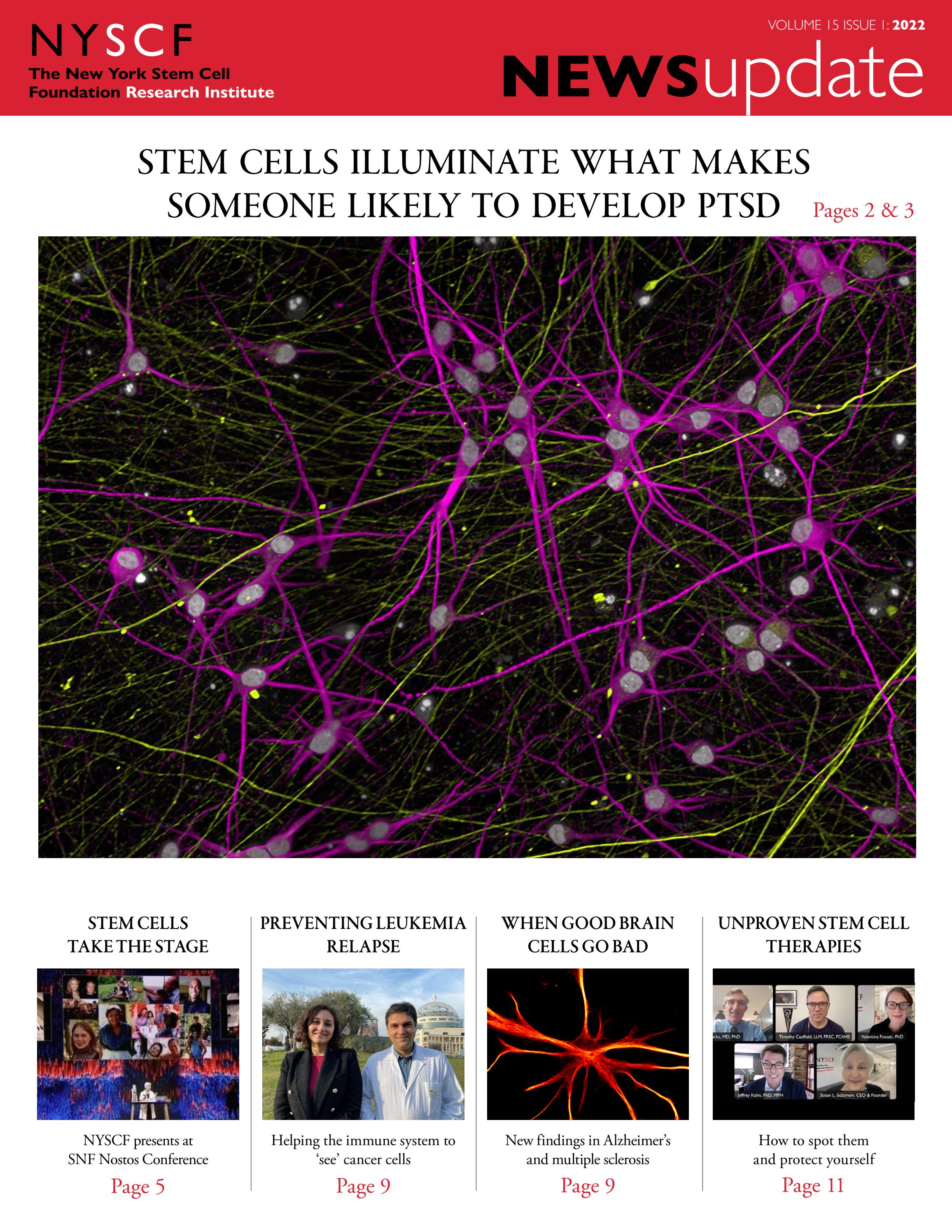 NYSCF News Update: Vol 15, Issue 1 by The New York Stem Cell Foundation ...