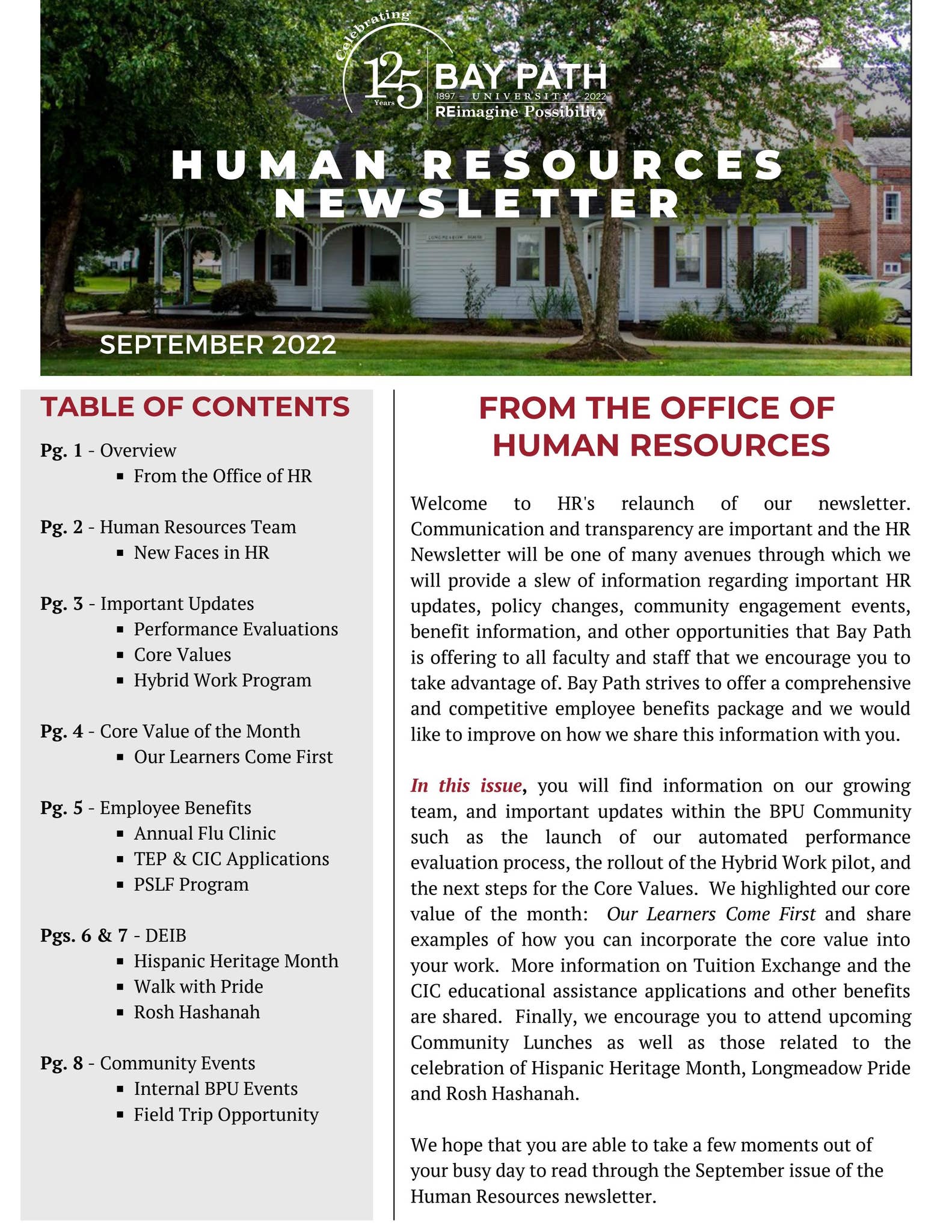 BPU Human Resources Newsletter ~ September 2022 by Monica Roche - Issuu