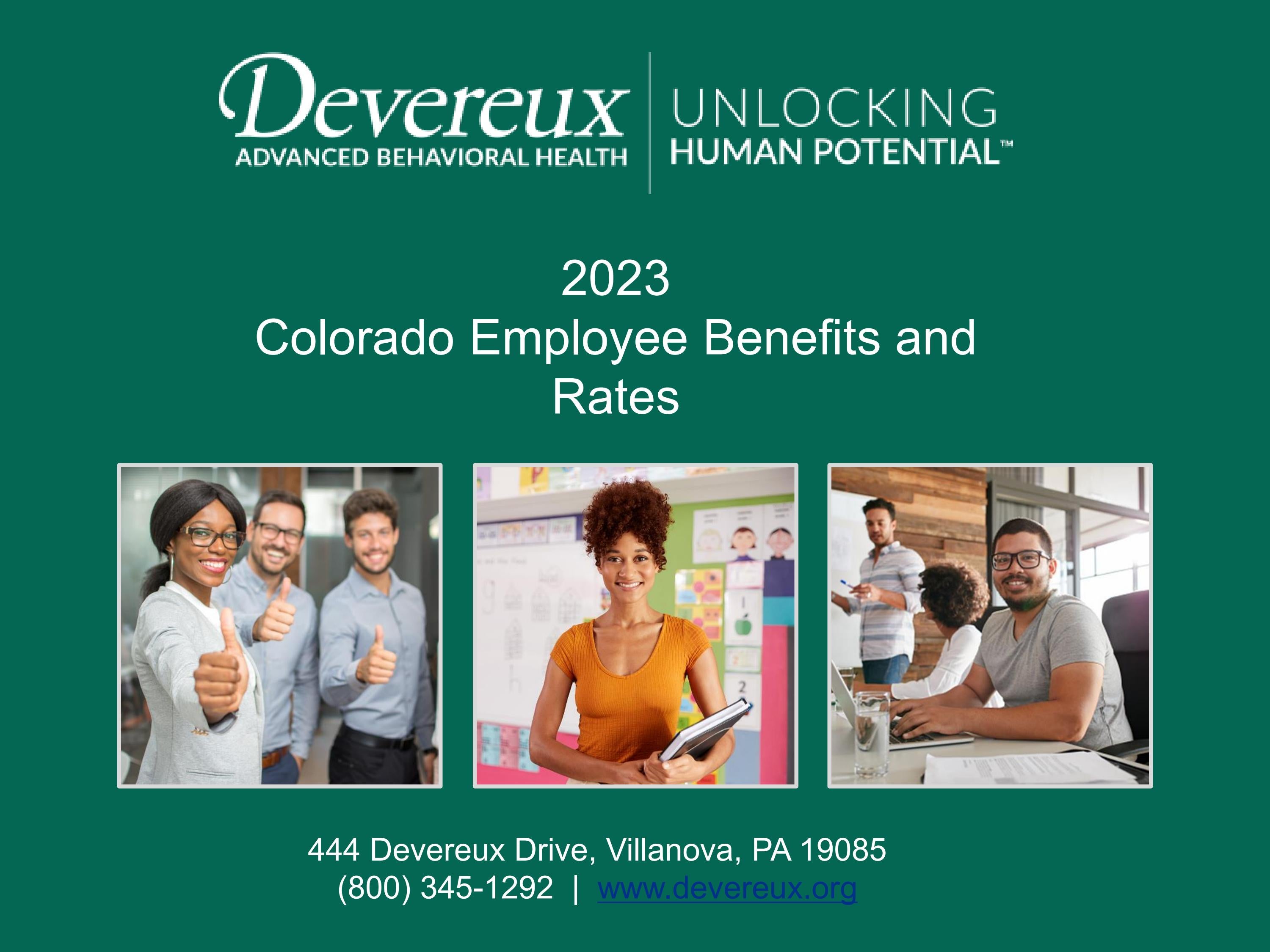 2023 Colorado Employee Benefits and Rates by Devereux Advanced ...