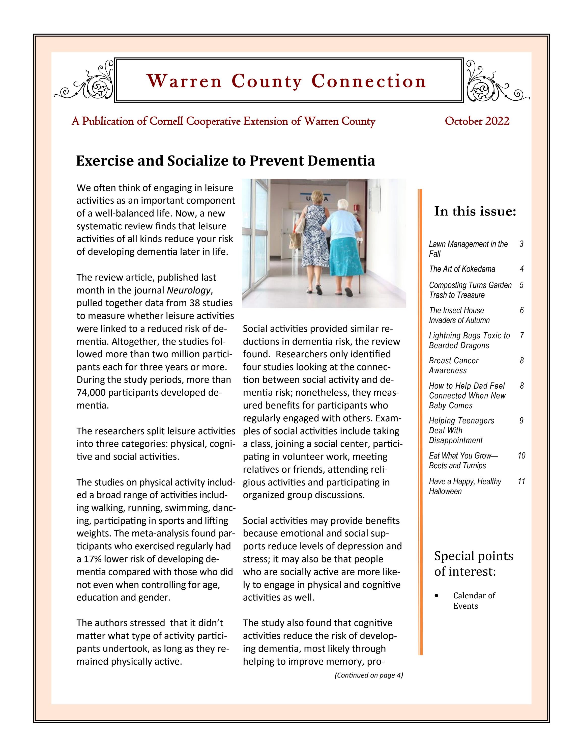 Warren County Connection - October 2022 by cornellcoopwarren - Issuu