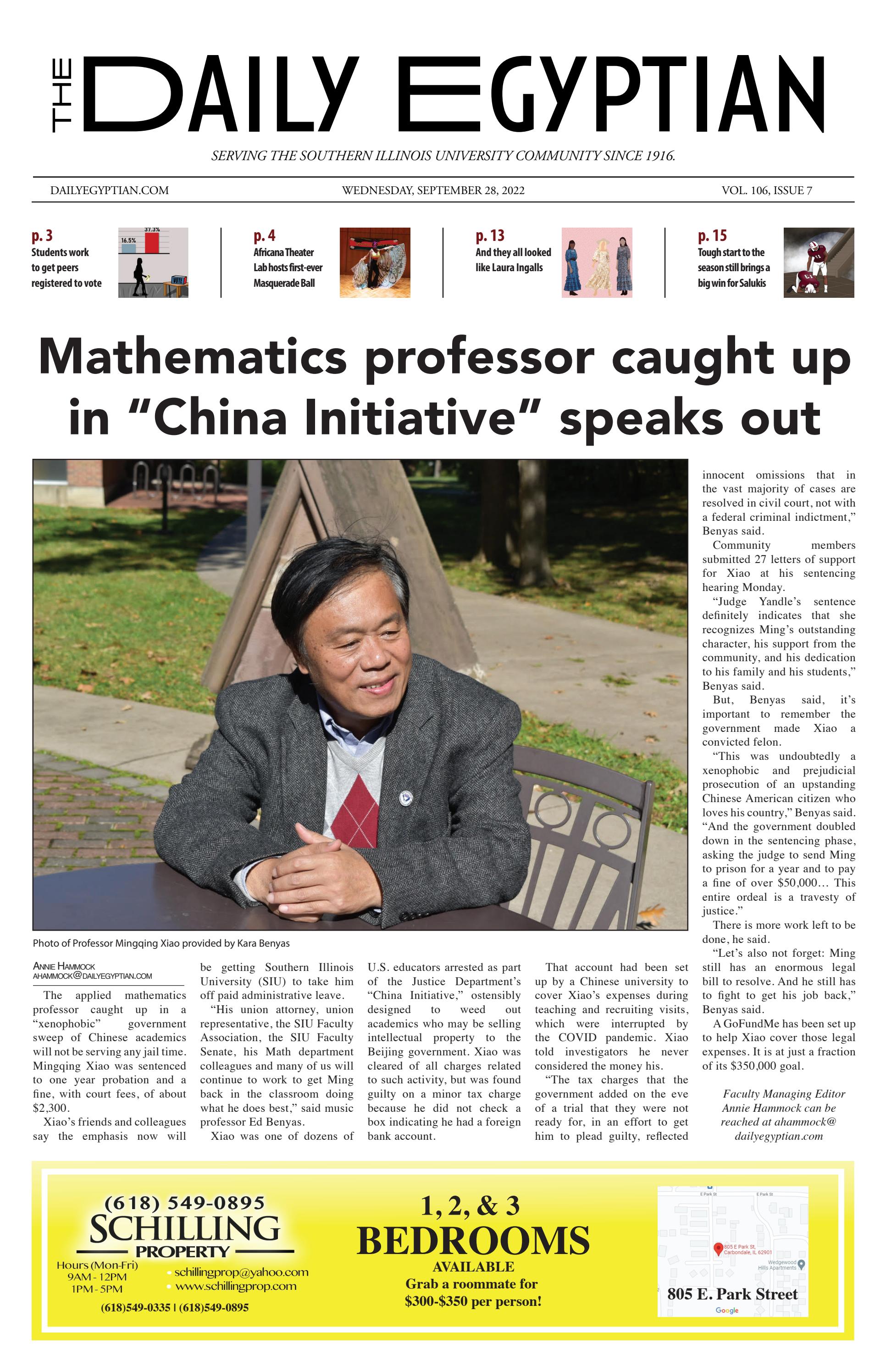 The Daily Egyptian - [September 28, 2022] by Daily Egyptian - Issuu