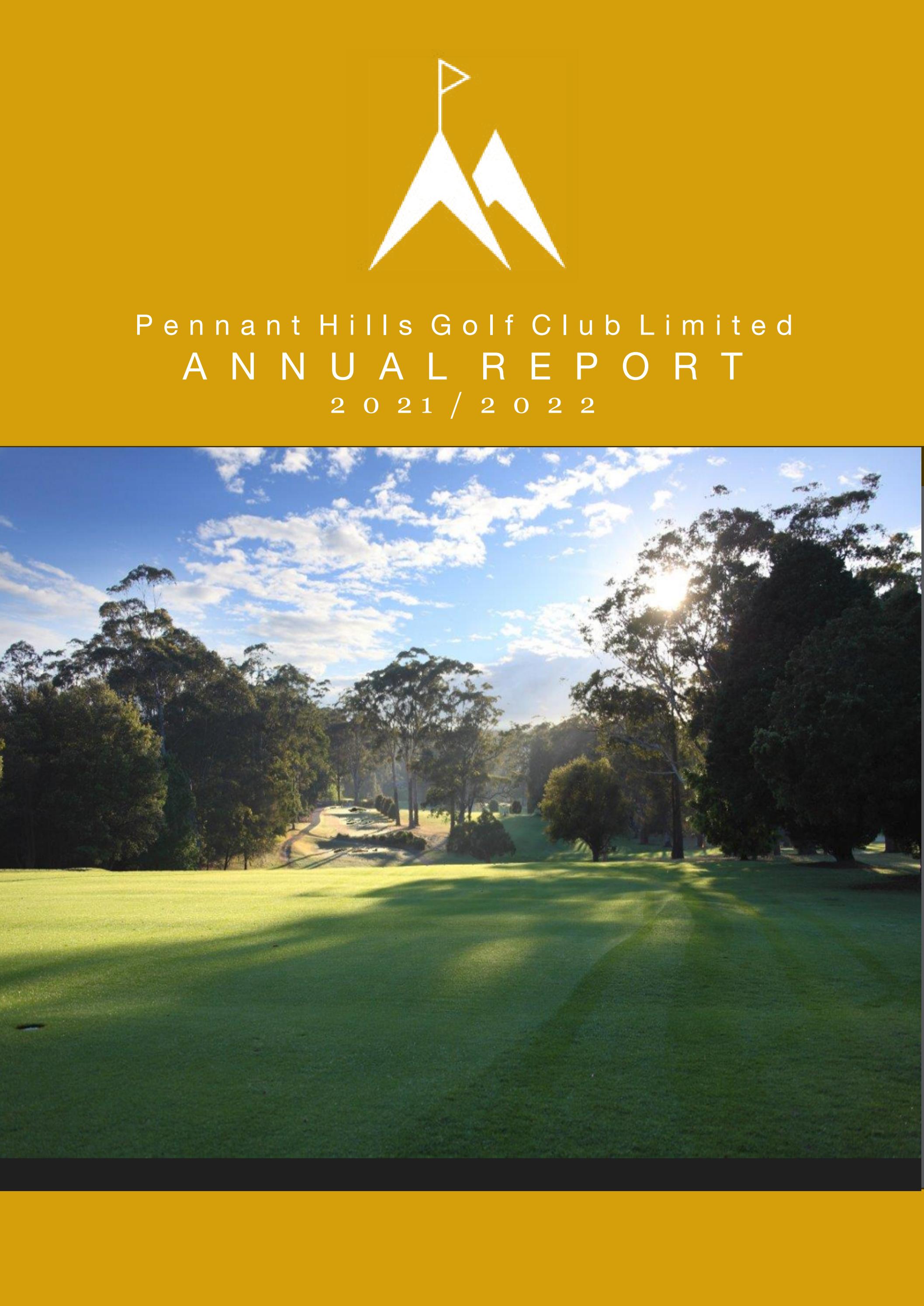Pennant Hills Golf Club Annual Report 2021/2022 by www ...