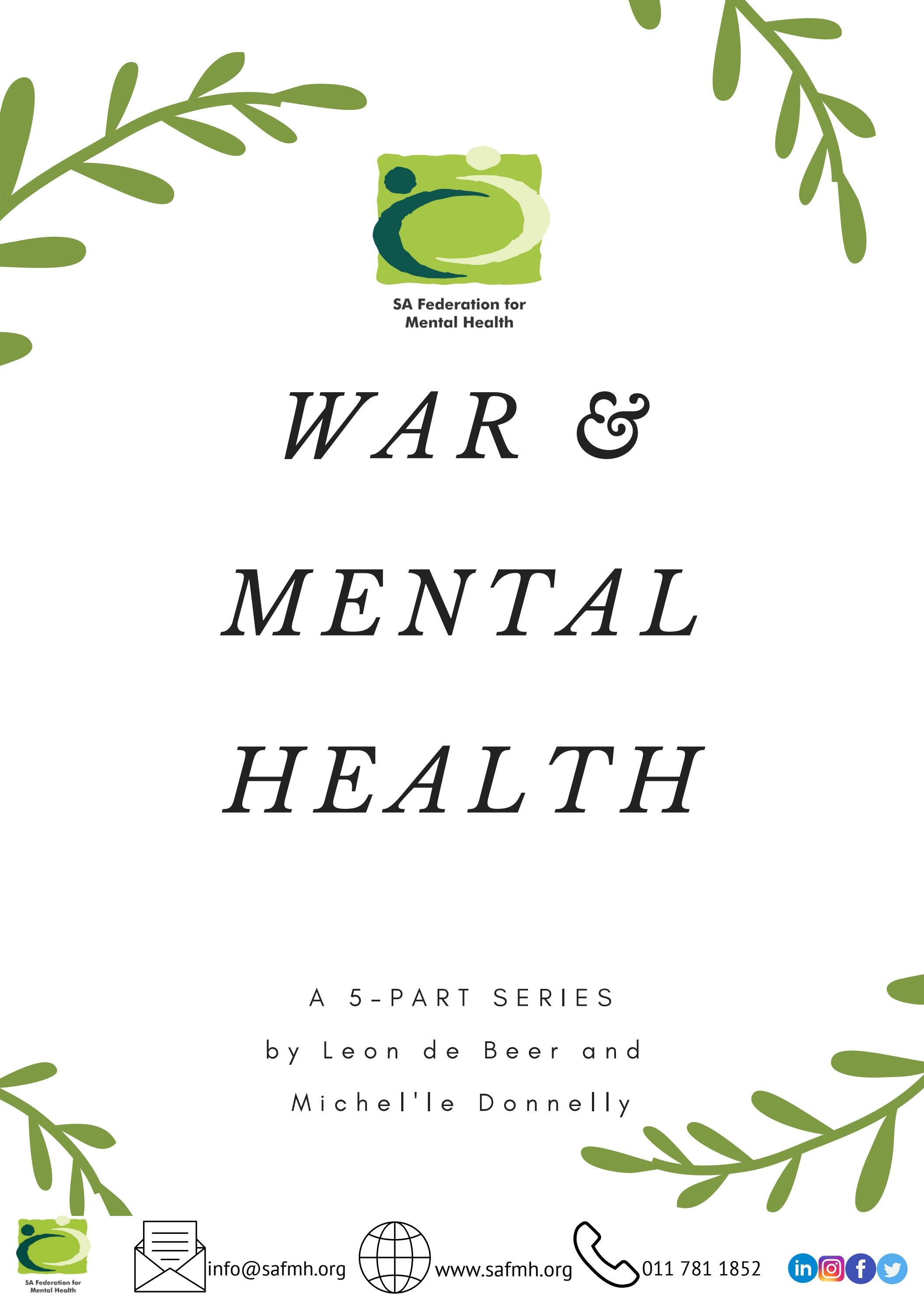 War & Mental Health Series by safmh - Issuu