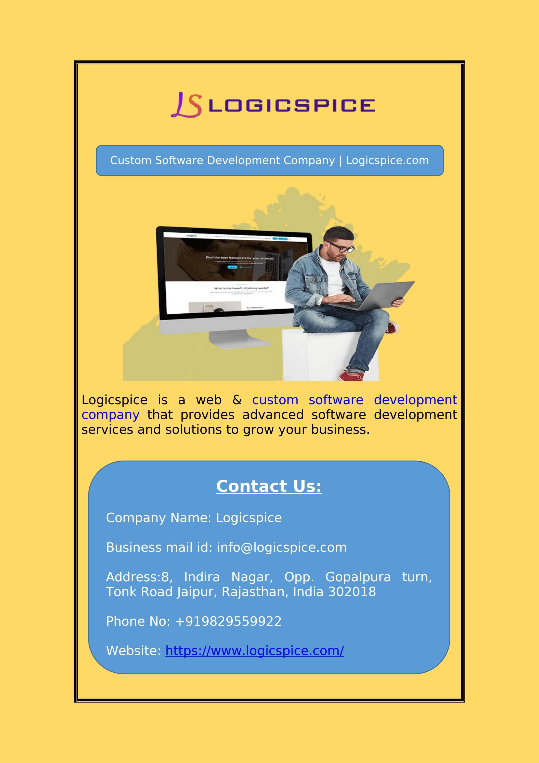 Custom Software Development Company | Logicspice.com by Logicspice Software - Issuu