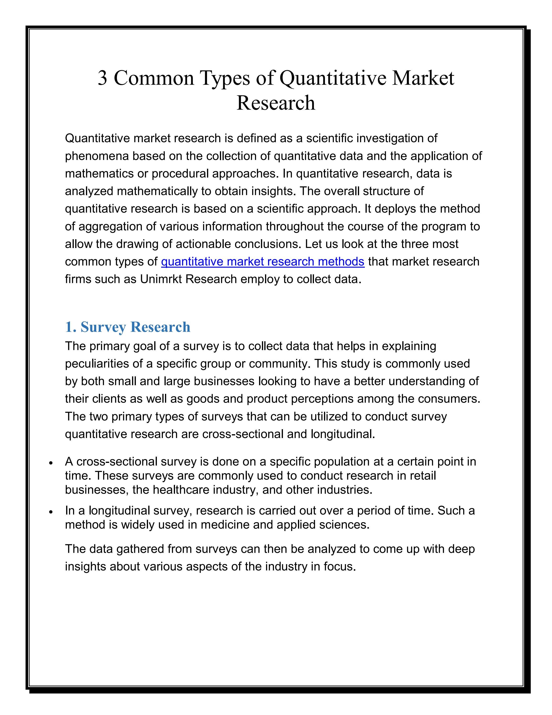 3 Common Types Of Quantitative Market Research By Riya Singh Issuu