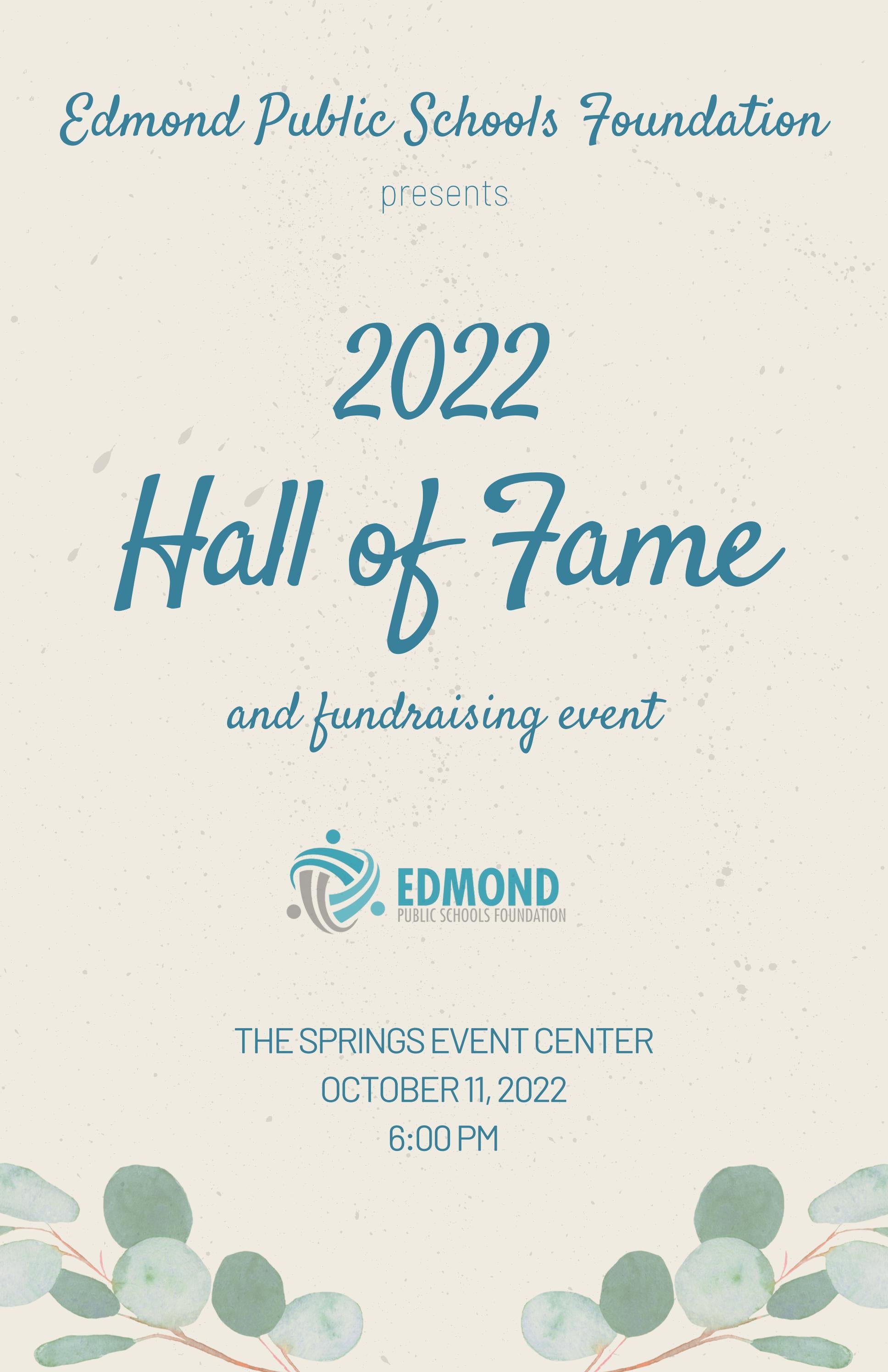 2022 Hall of Fame Program by edmondpsf - Issuu