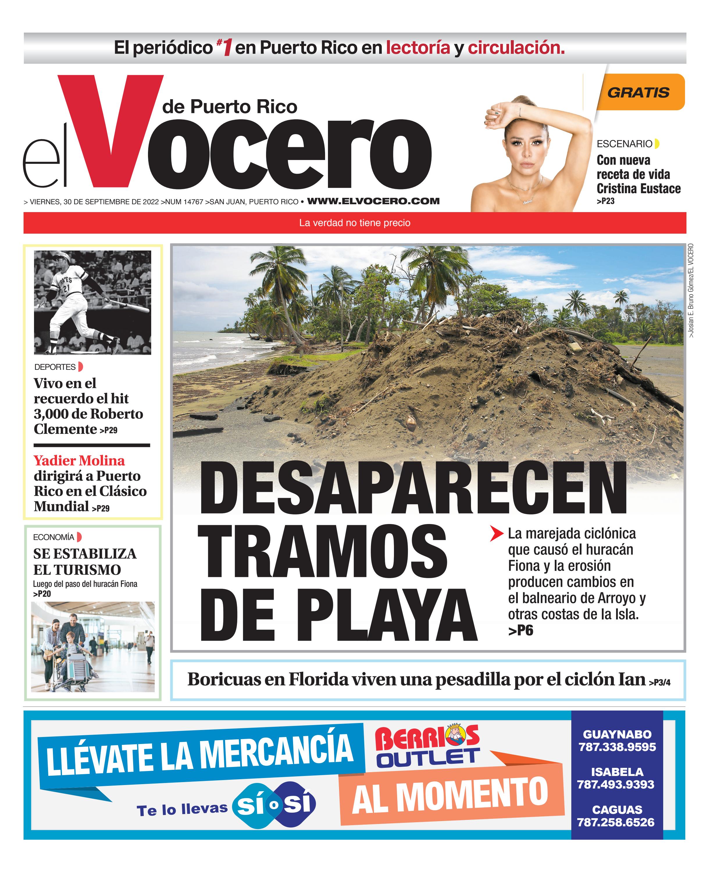 El Vocero edición 30 de septiembre de 2022 by El Vocero de Puerto Rico ...