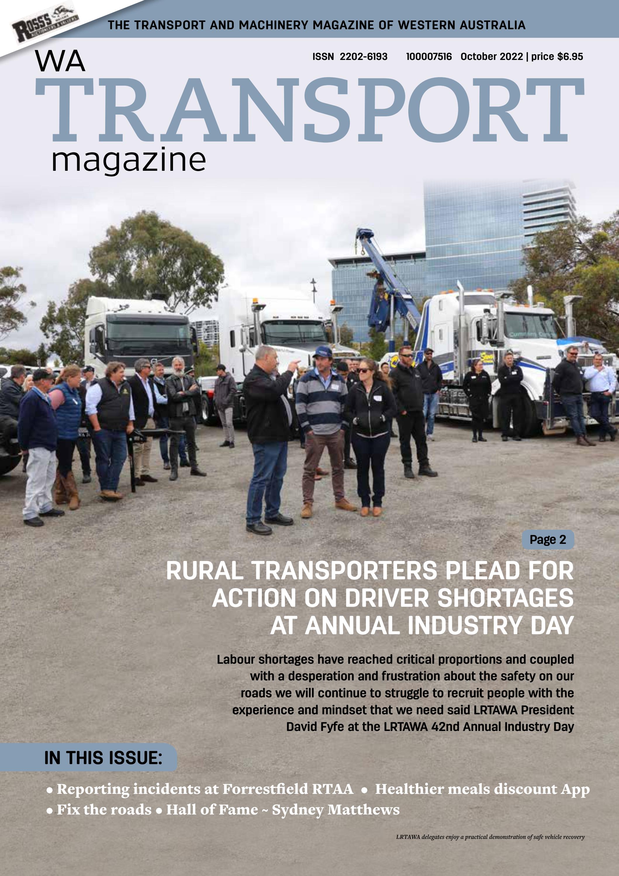 WA TRANSPORT MAGAZINE - OCTOBER 2022 by Angry Chicken Publishing Pty ...