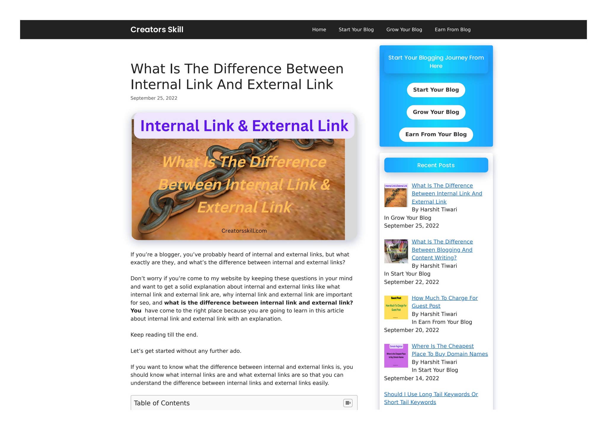 What Is The Difference Between Internal Link And External Link ? by ...