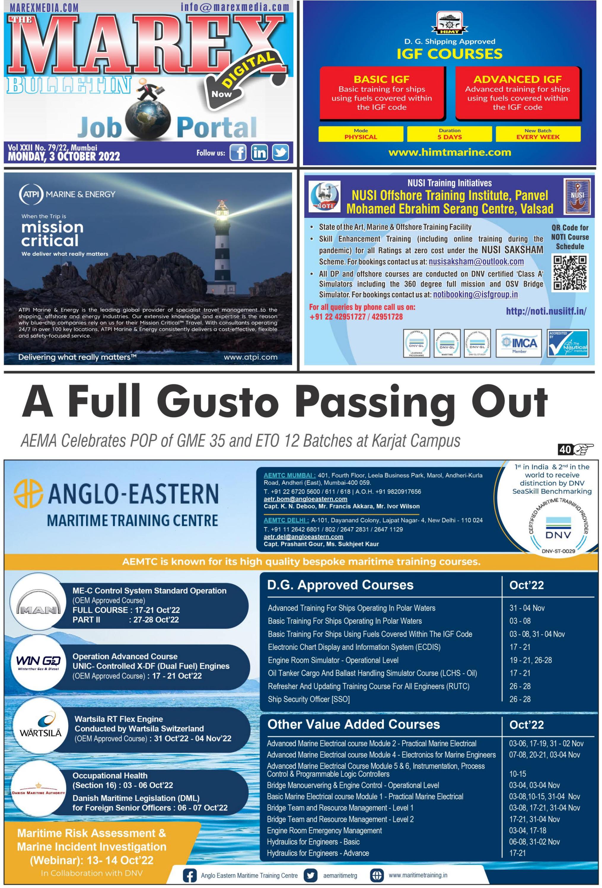 Vol XXII 79-22 3rd October 2022 by Marex Media Pvt Ltd - Issuu