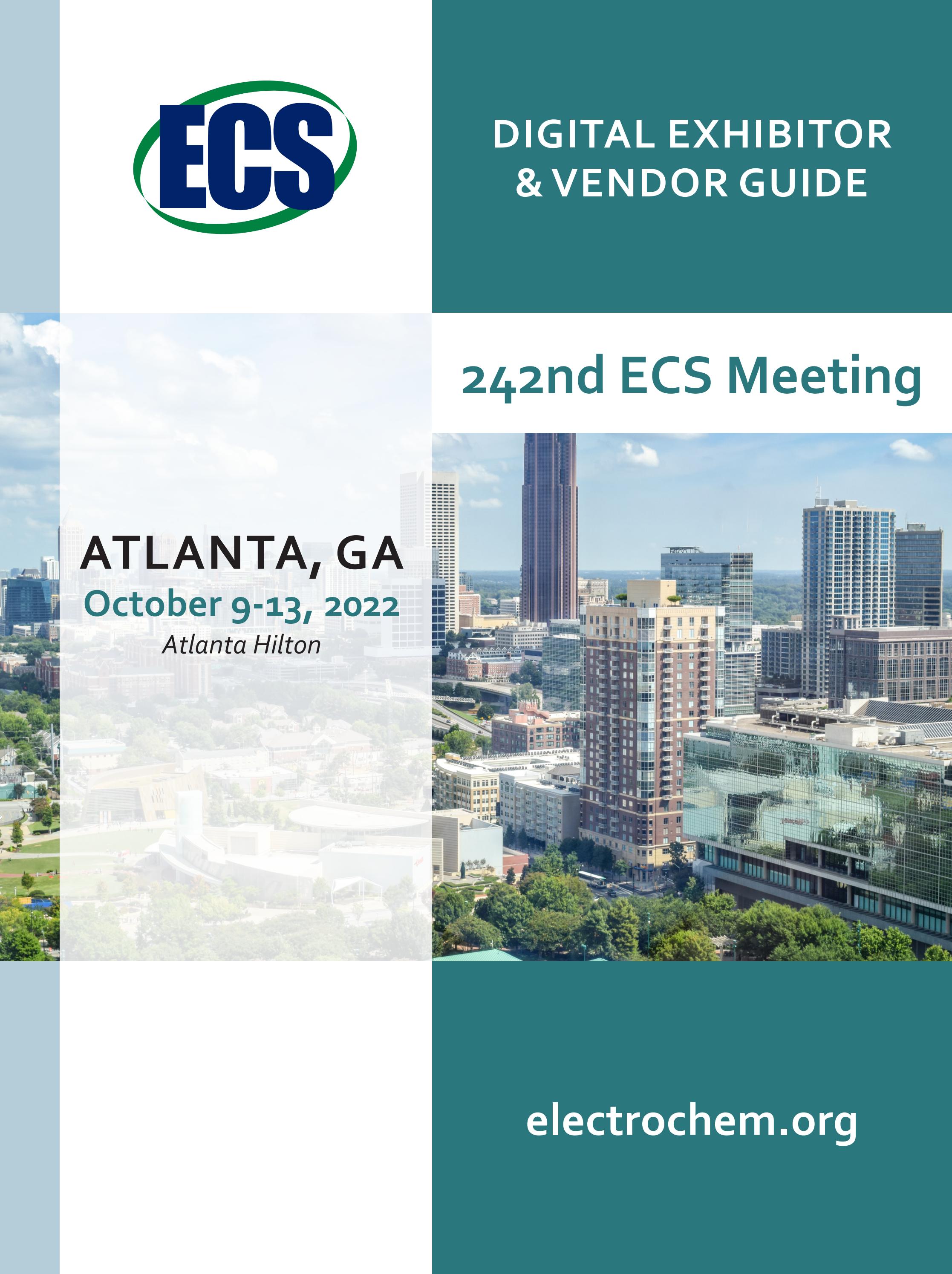 Digital Exhibitor & Vendor Guide 242nd ECS Meeting by The ...
