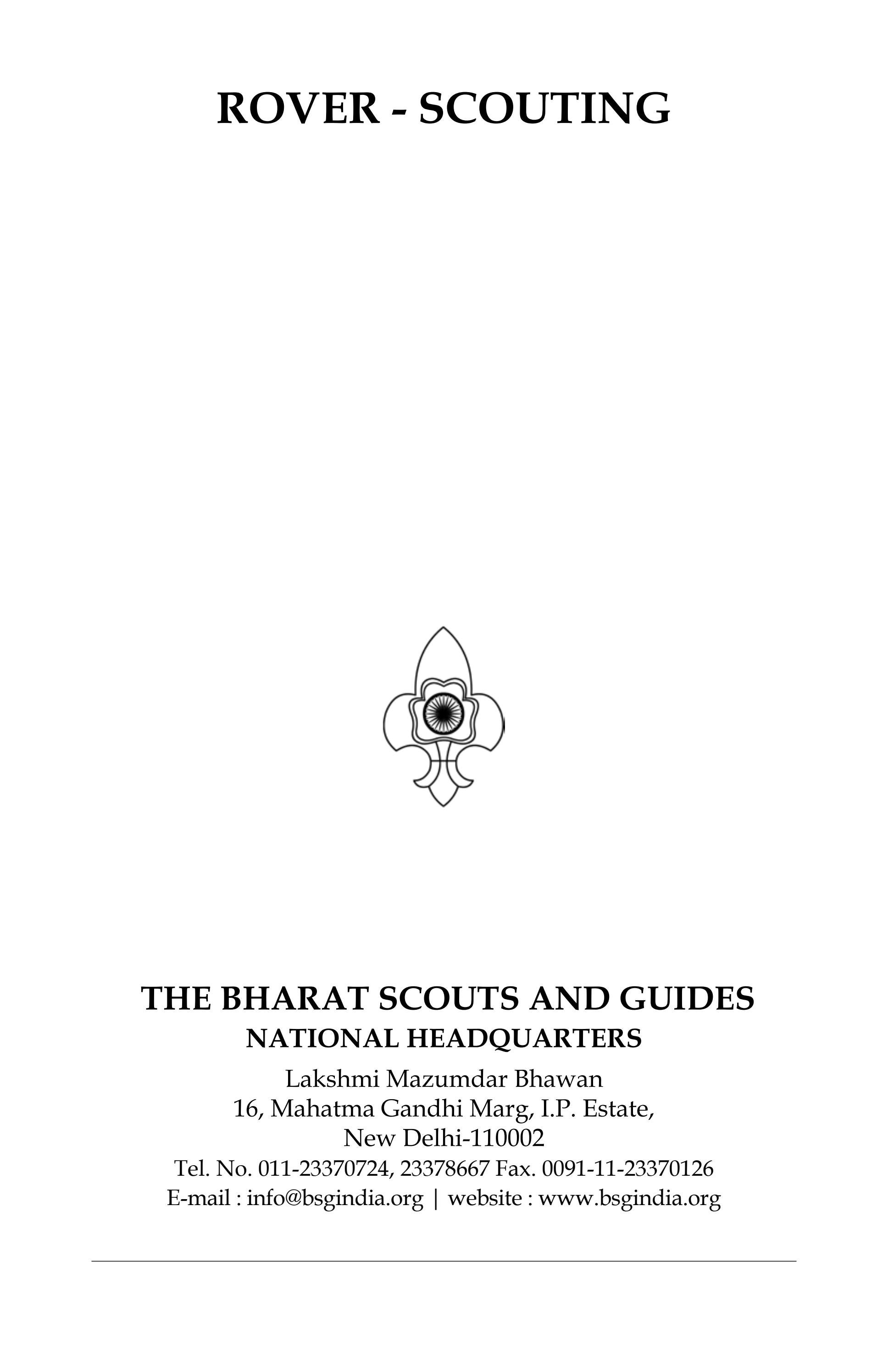 Rover Scouting by Bsg India - Issuu