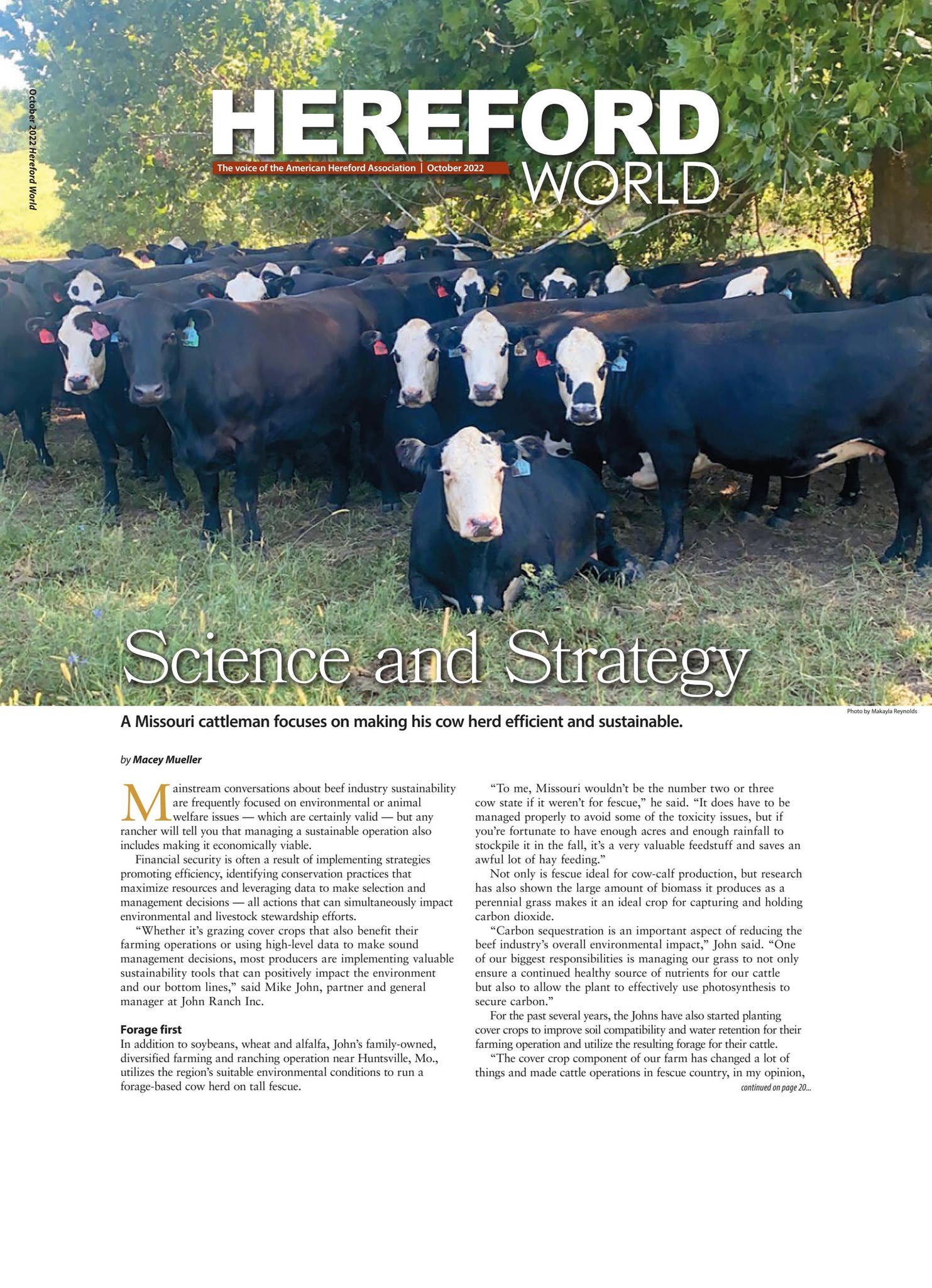 October 2022 Hereford World Magazine by American Hereford Association ...