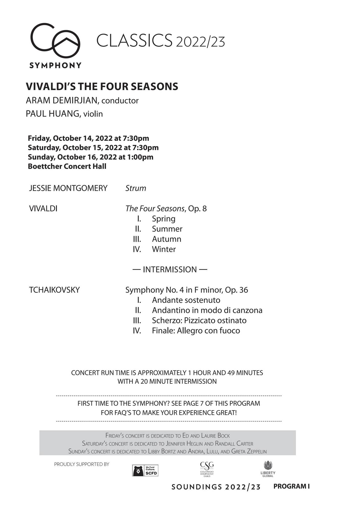 Program Notes: Vivaldi's The Four Seasons by Colorado Symphony - Issuu