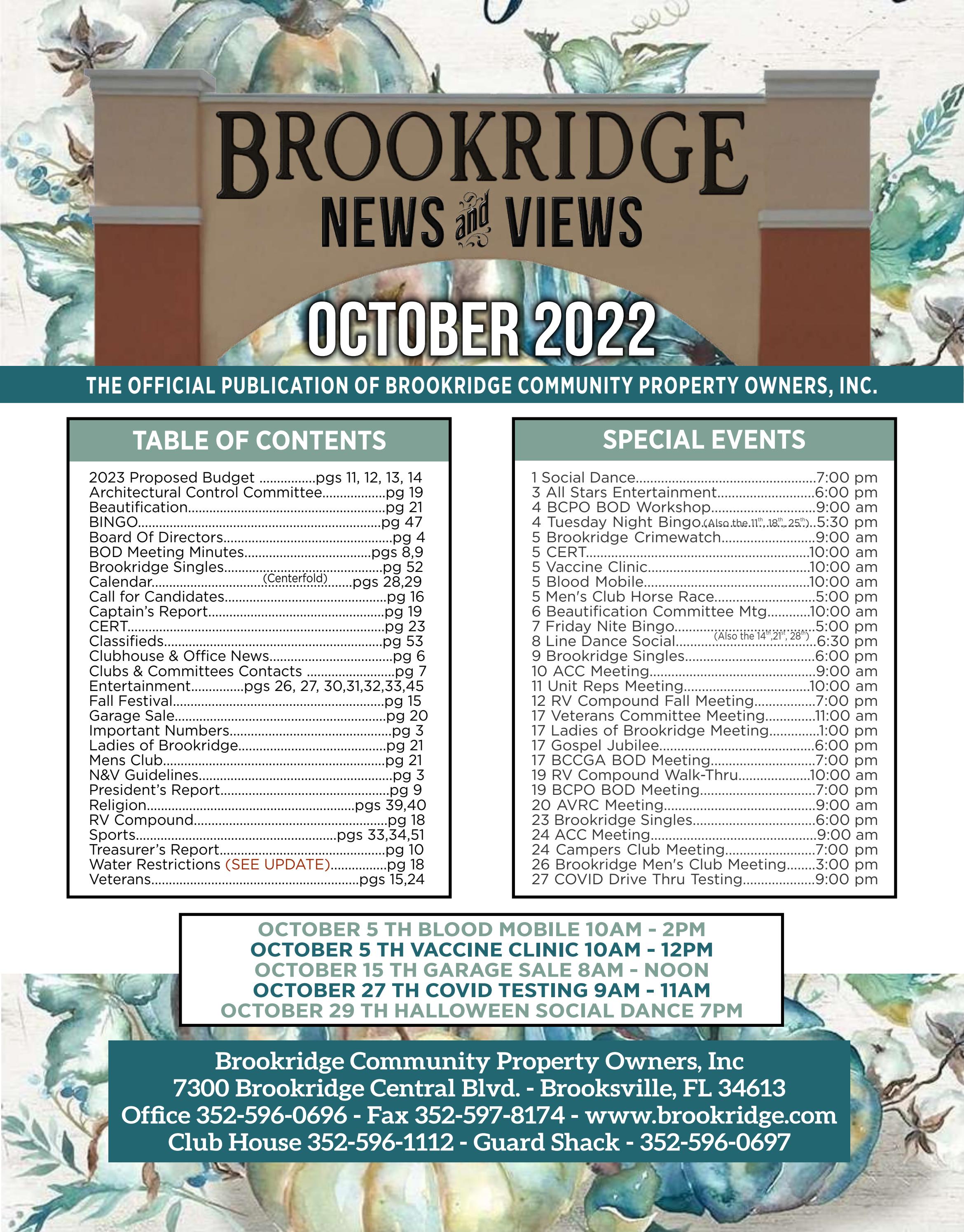 October 2022 by Brookridge Community Property Owners Inc - Issuu