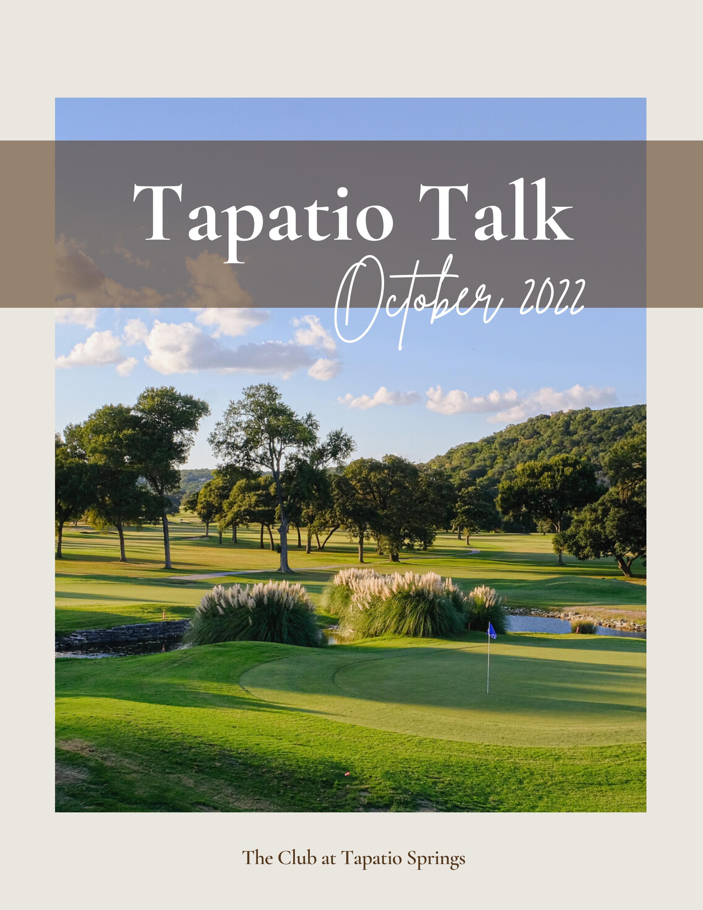 Tapatio Talk - October 2022 by Tapatio Springs - Issuu