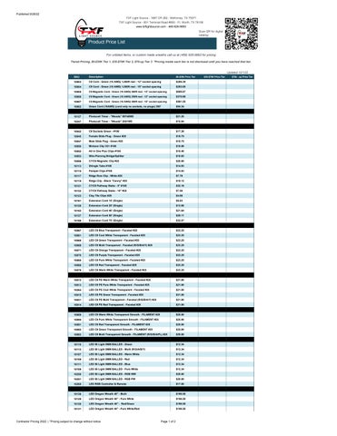 2022 TXF Light Source Price List by TXFLightSource - Issuu
