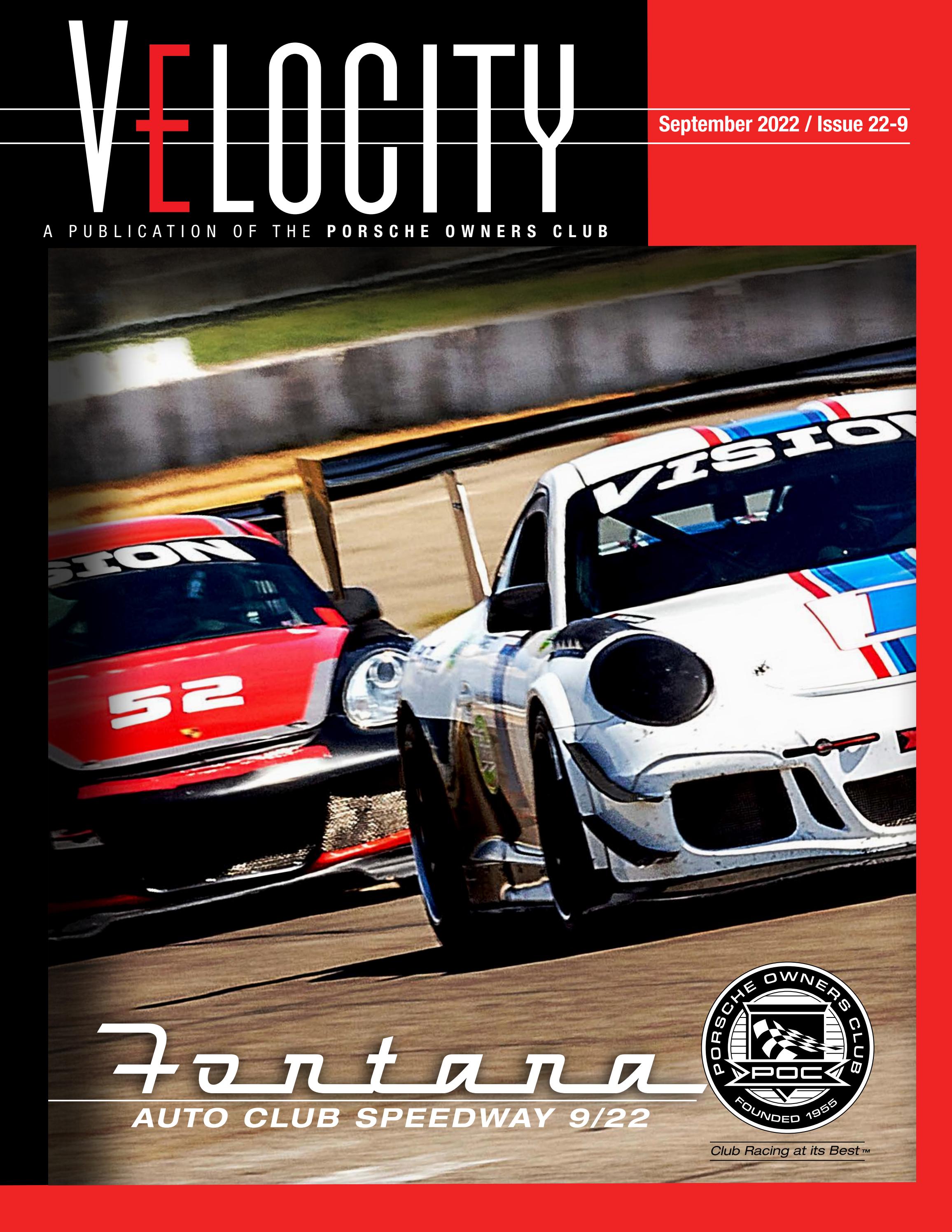 September Velocity Magazine - Issue 22-9 by Porsche Owners Club - Issuu