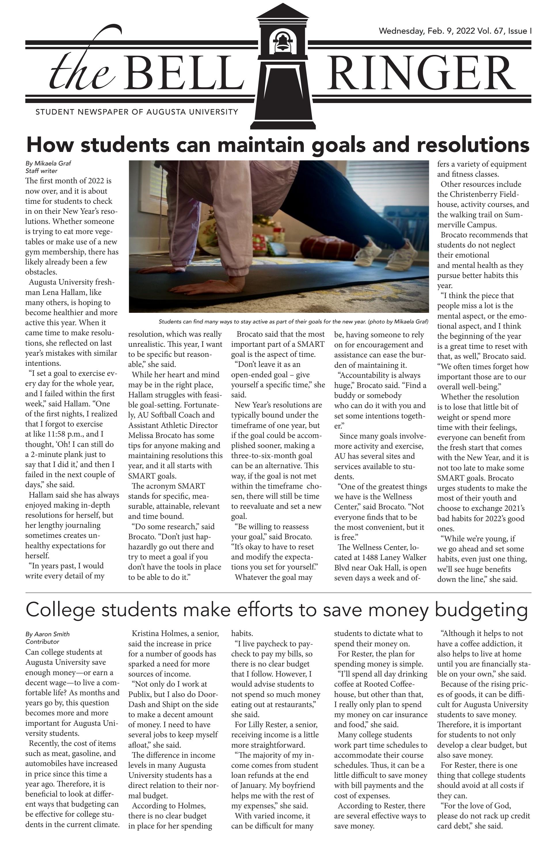 The Bell Ringer | Wednesday, Feb. 2, 2022 Vol. 67 Issue 1 by The Bell ...