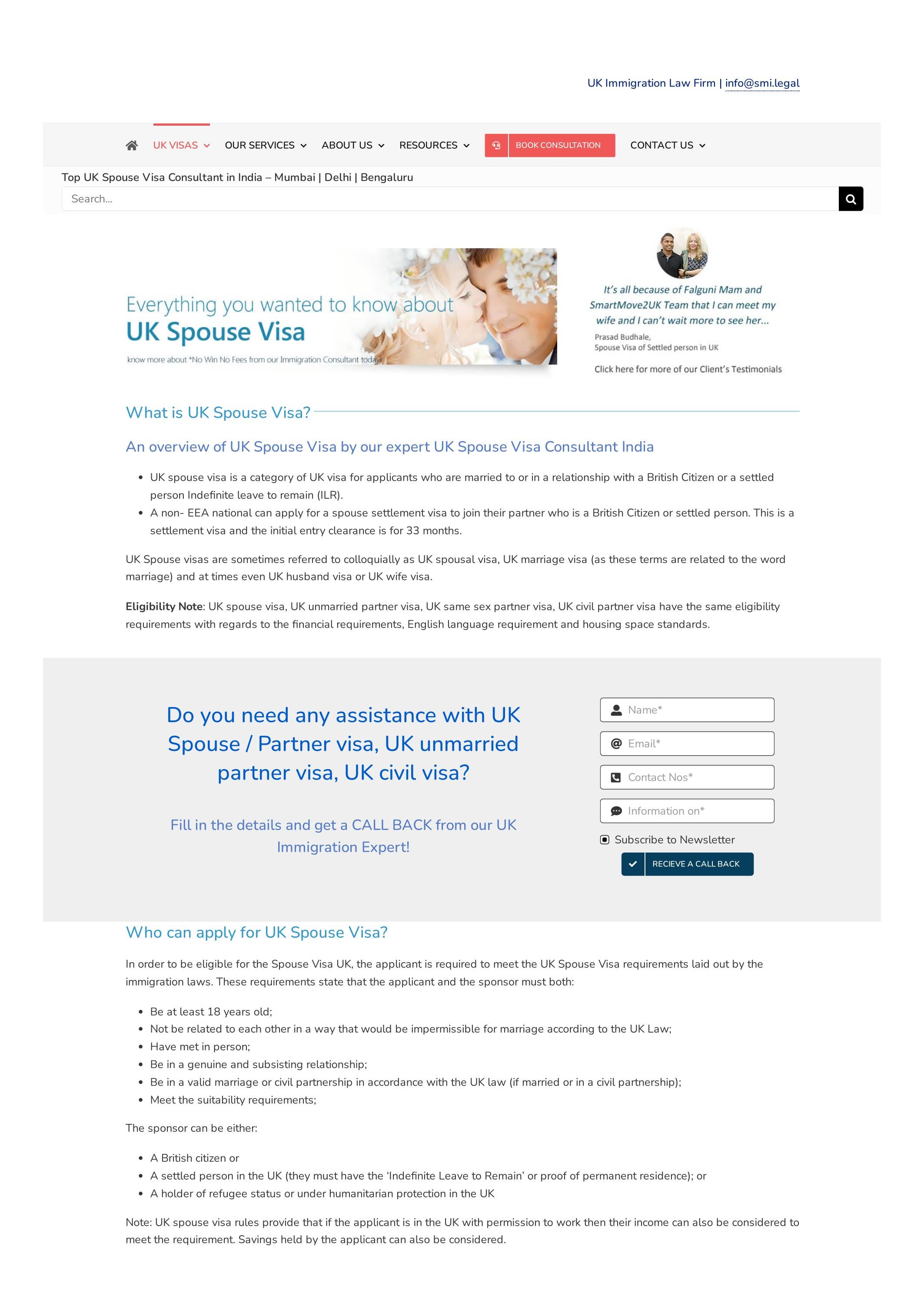 Overview of UK Spouse Visa by The SmartMove2UK by The SmartMove2UK ...