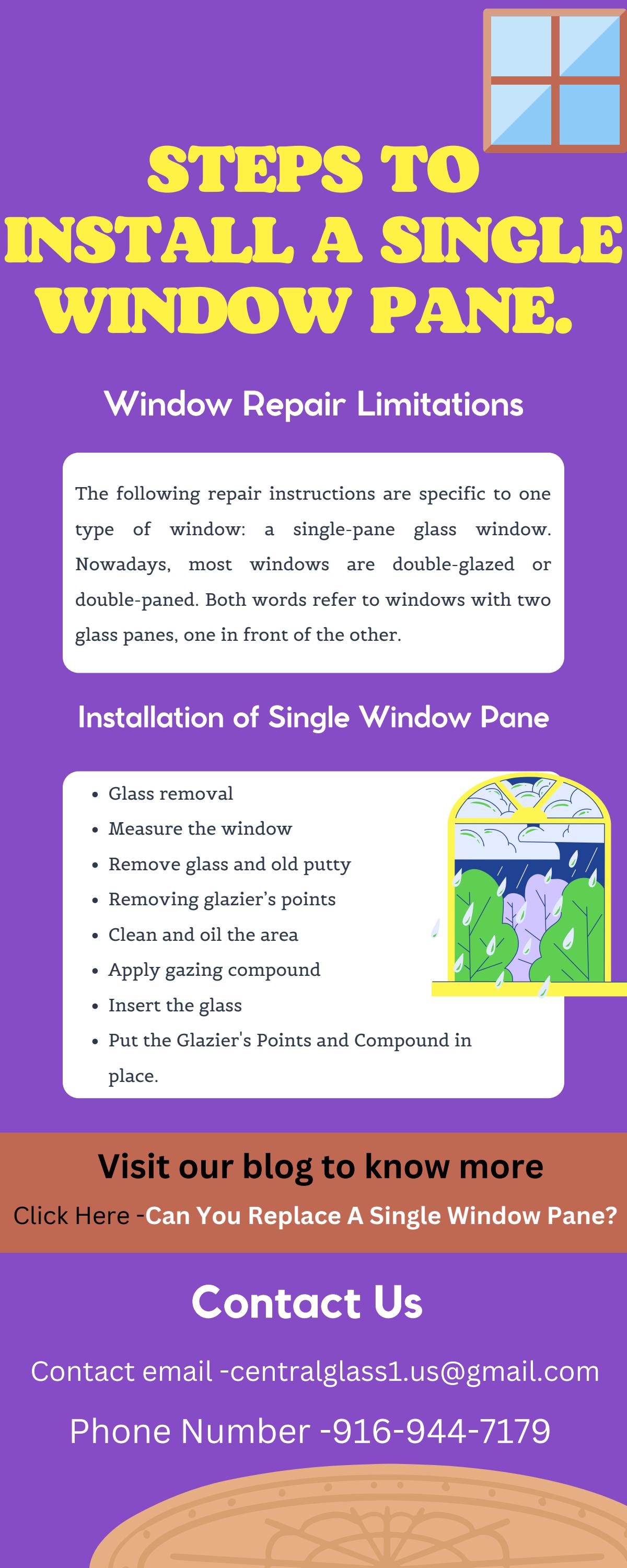 Steps To Install A Single window Pane. by Central Glass Inc - Issuu