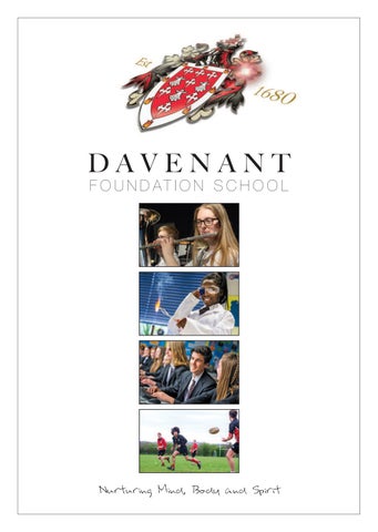 Davenant Foundation School Prospectus 2022 to 2023 by Davenant ...