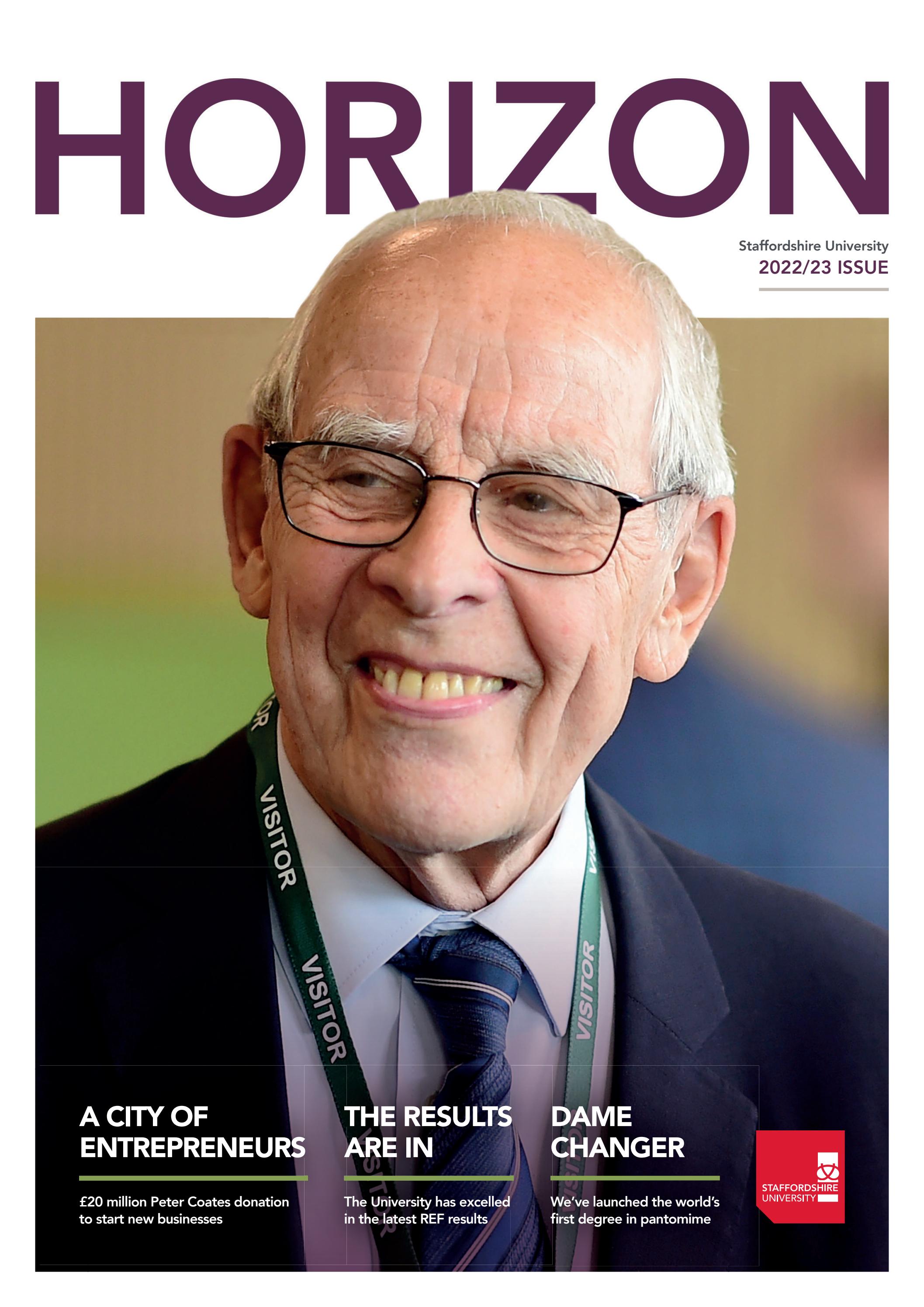 Horizon Magazine 2022/23 ISSUE by Staffordshire University - Issuu