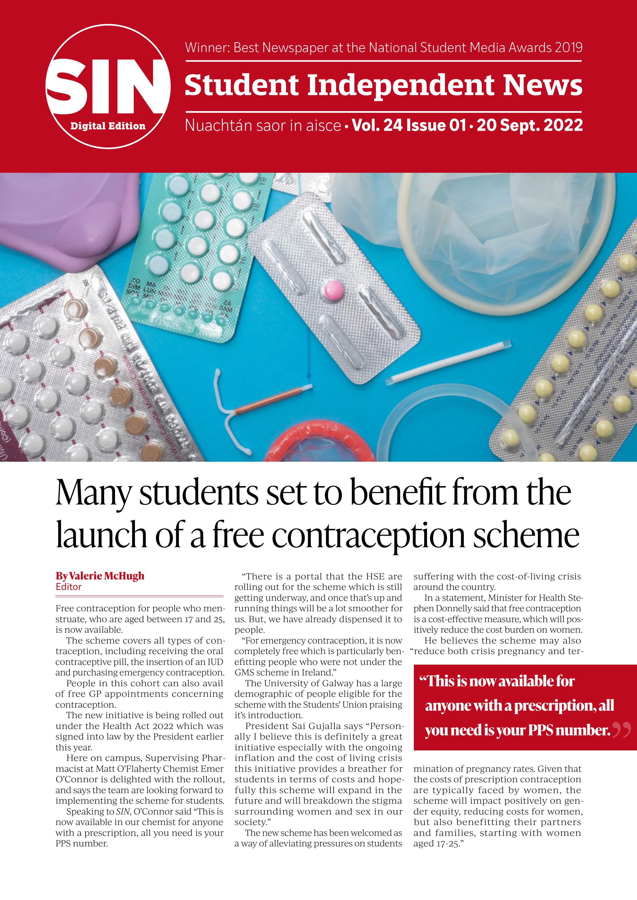 SIN Vol. 24 Issue 01 by SIN Newspaper, NUI Galway - Issuu