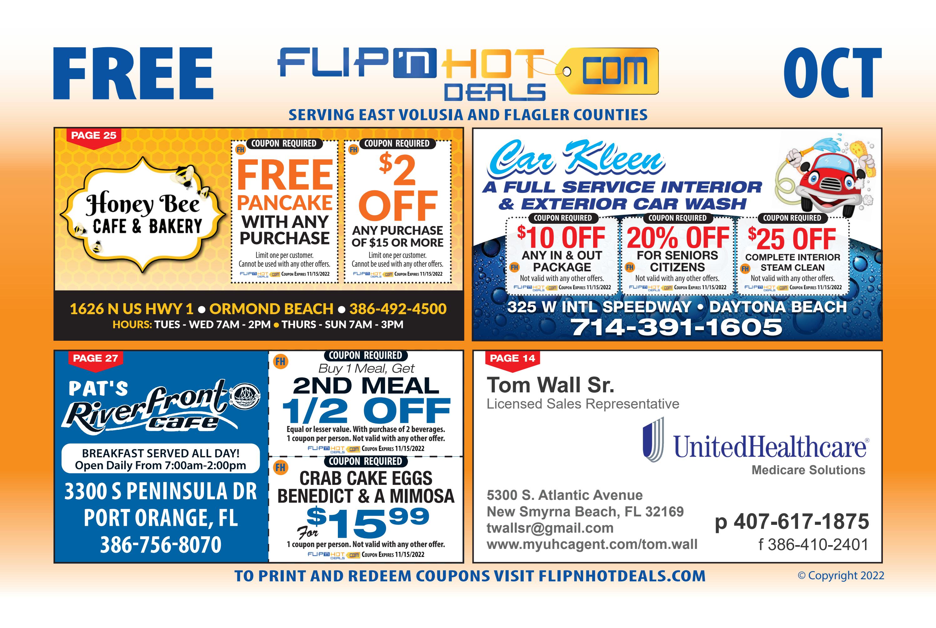 Flip'nHot Deals Coupon Book October 2022 - Daytona Beach Area by Flip ...