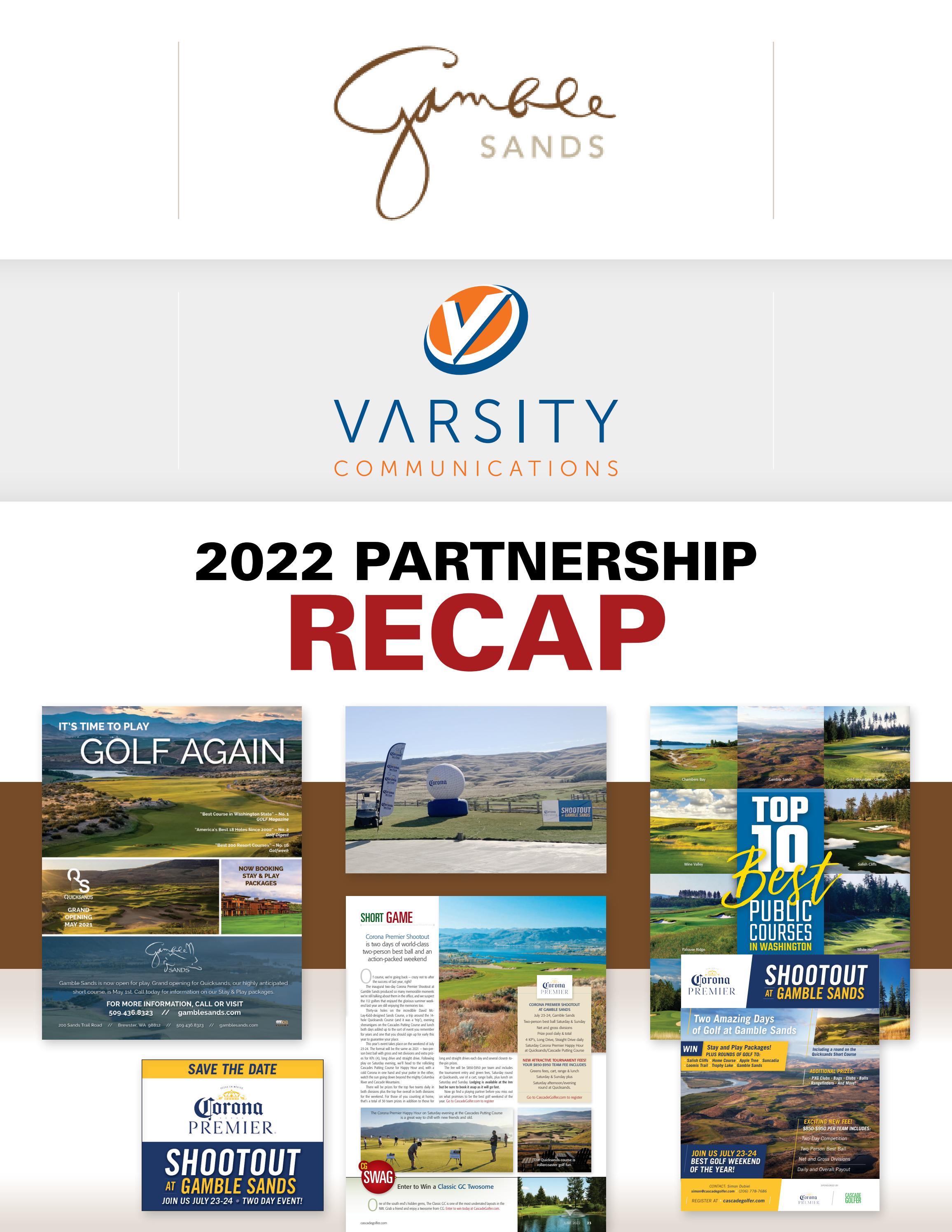 Gamble Sands Partnership 2022 Recap by Varsity Communications - Issuu