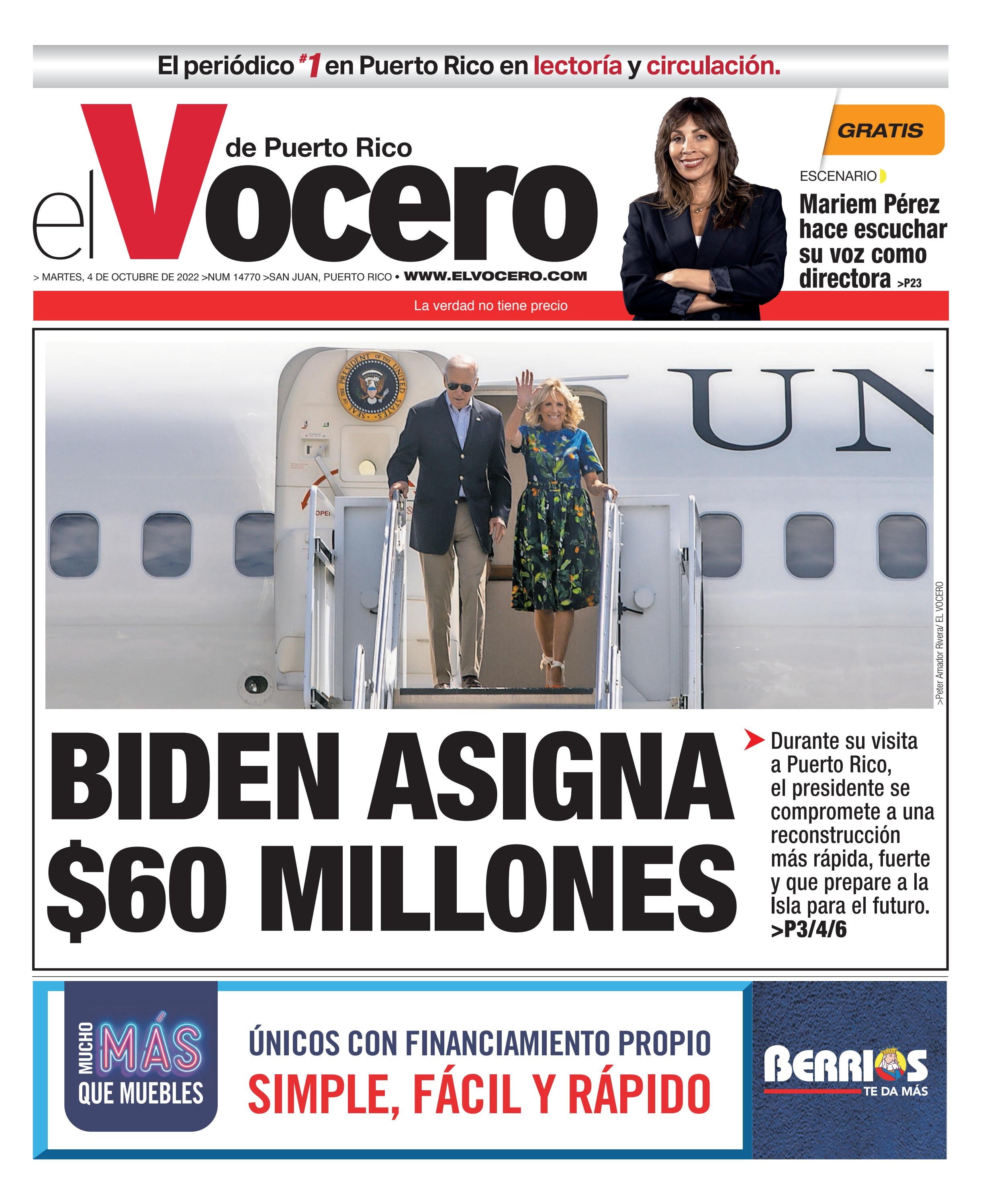 El Vocero edición 4 de octubre de 2022 by El Vocero de Puerto Rico - Issuu