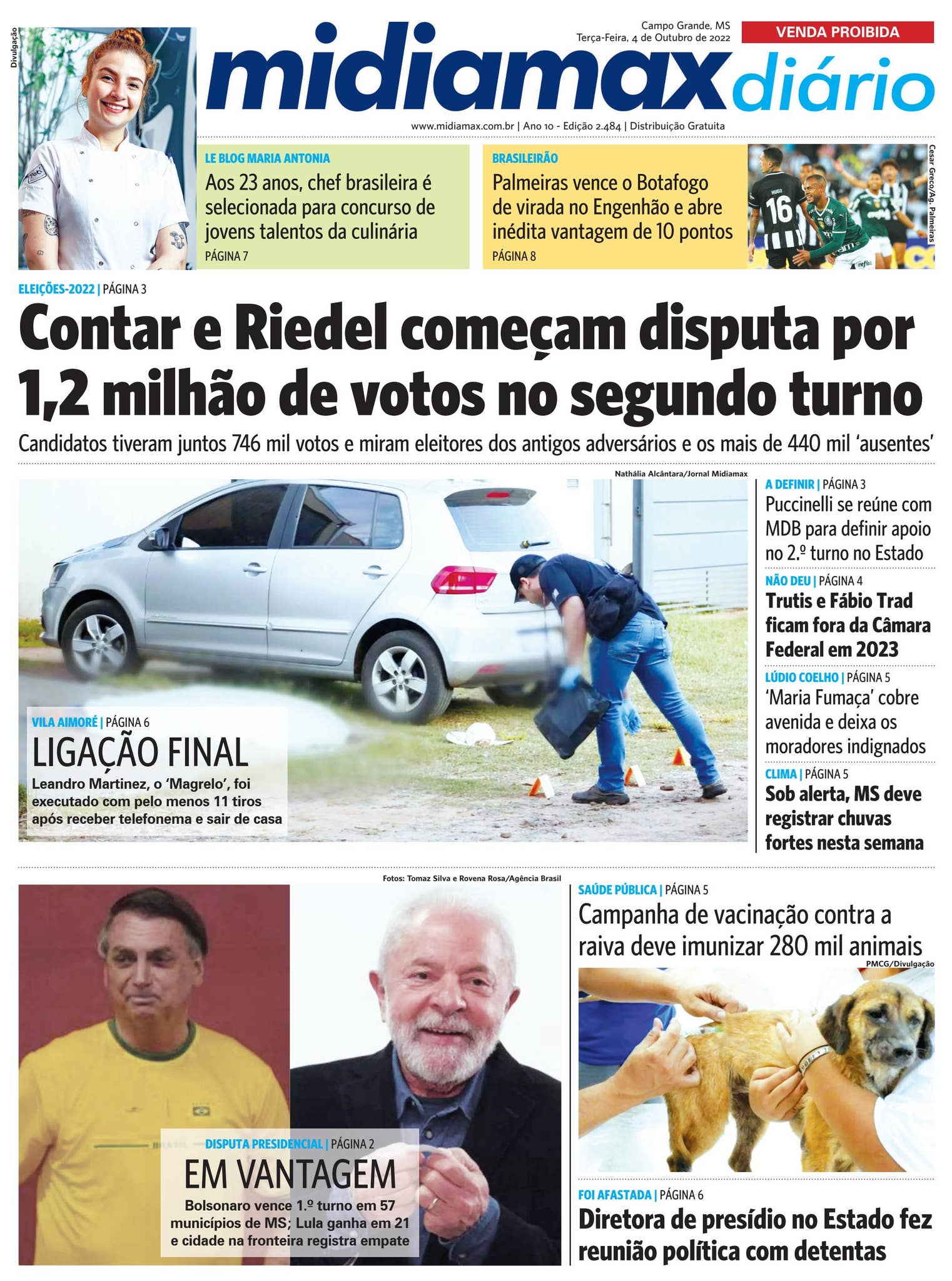 Midiamax Diário | 4 de outubro de 2022 | Contar e Riedel começam ...