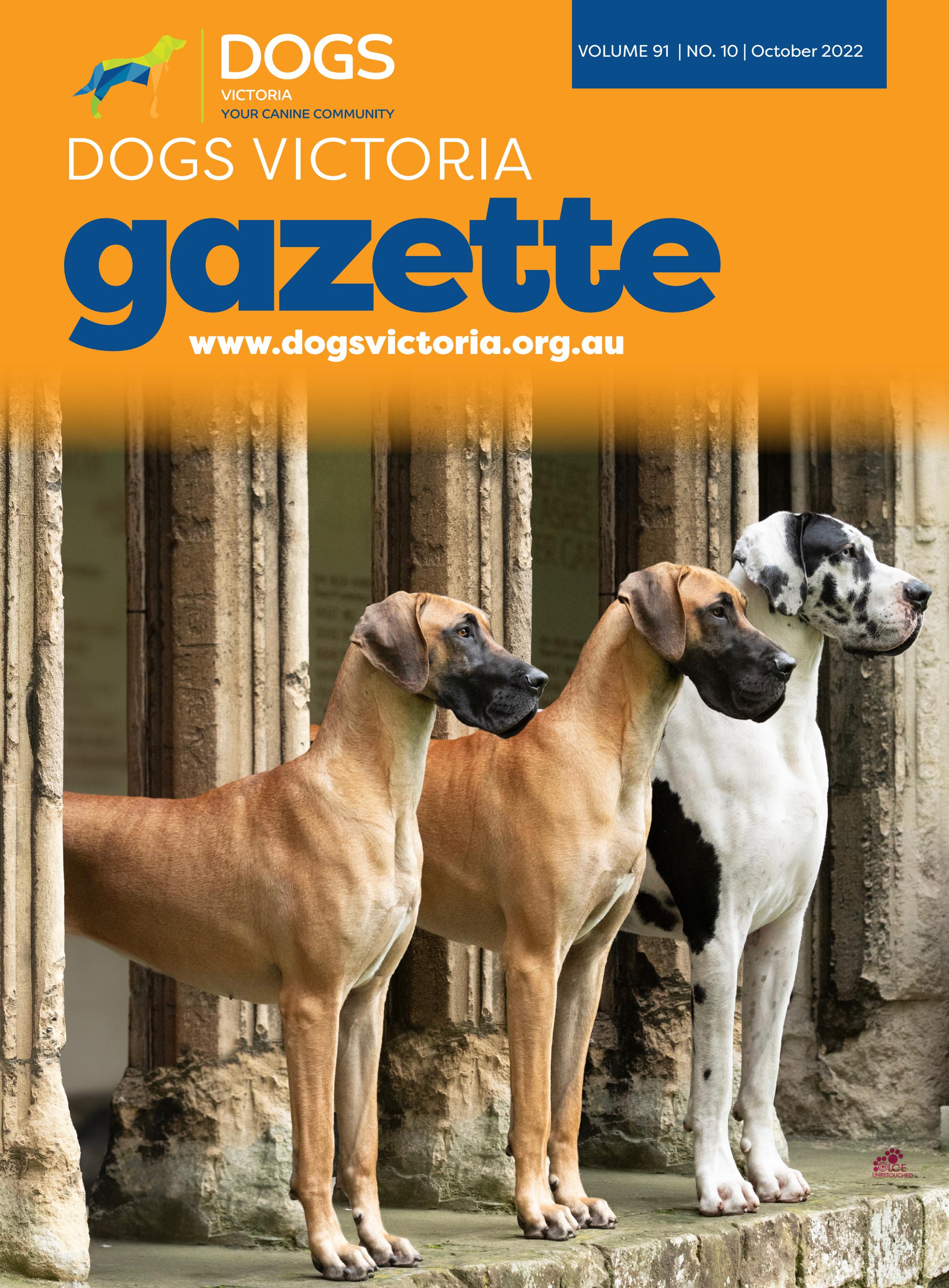 Dogs Victoria Gazette - October 2022 by Dogs Victoria - Issuu