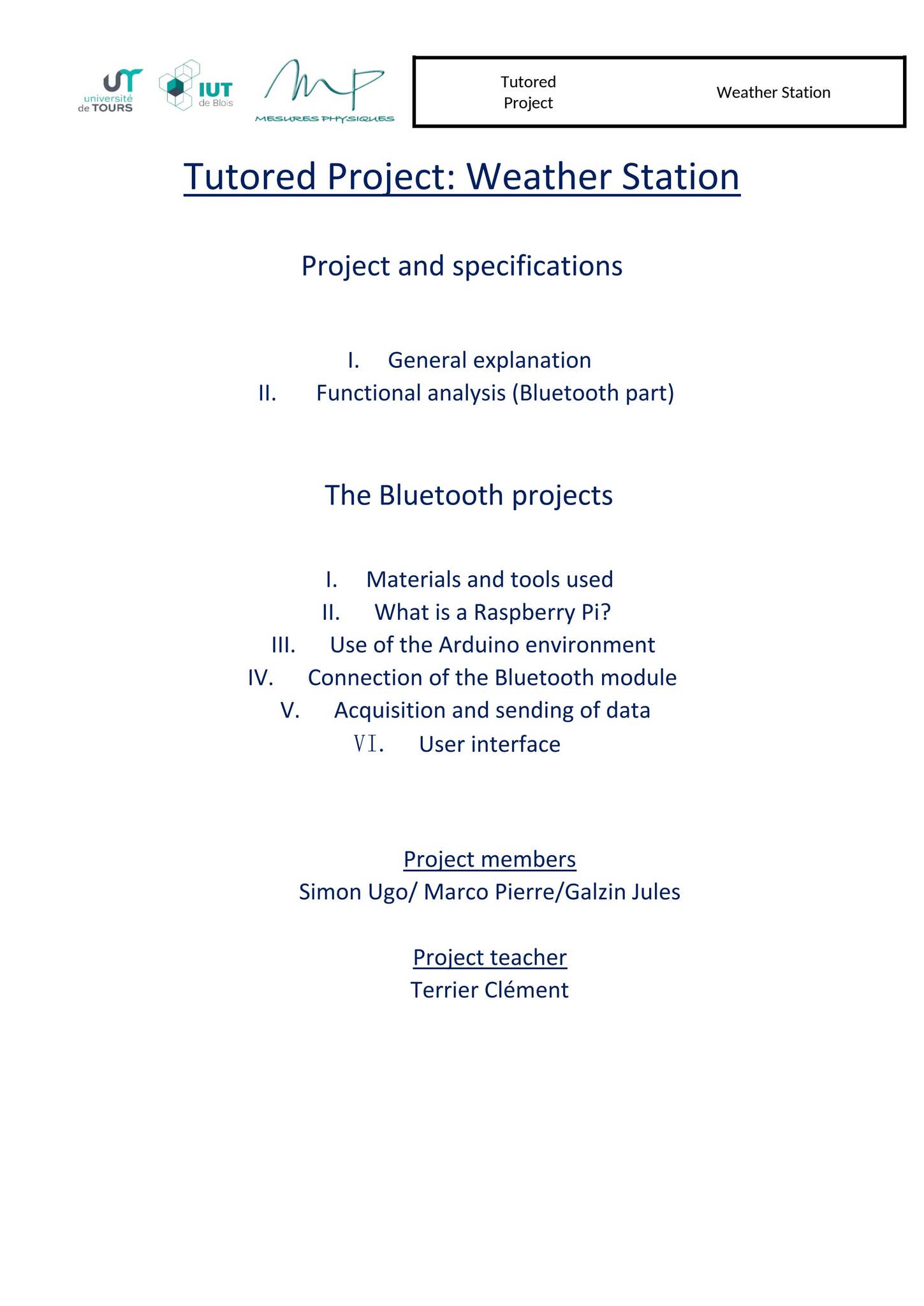 Report of a weather Station with Raspberry PI by ugo-simon - Issuu