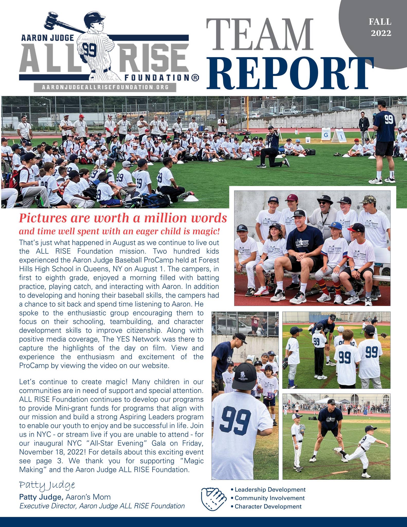 Aaron Judge ALLRISE Foundation Team Report Fall 2022 by ALL RISE ...