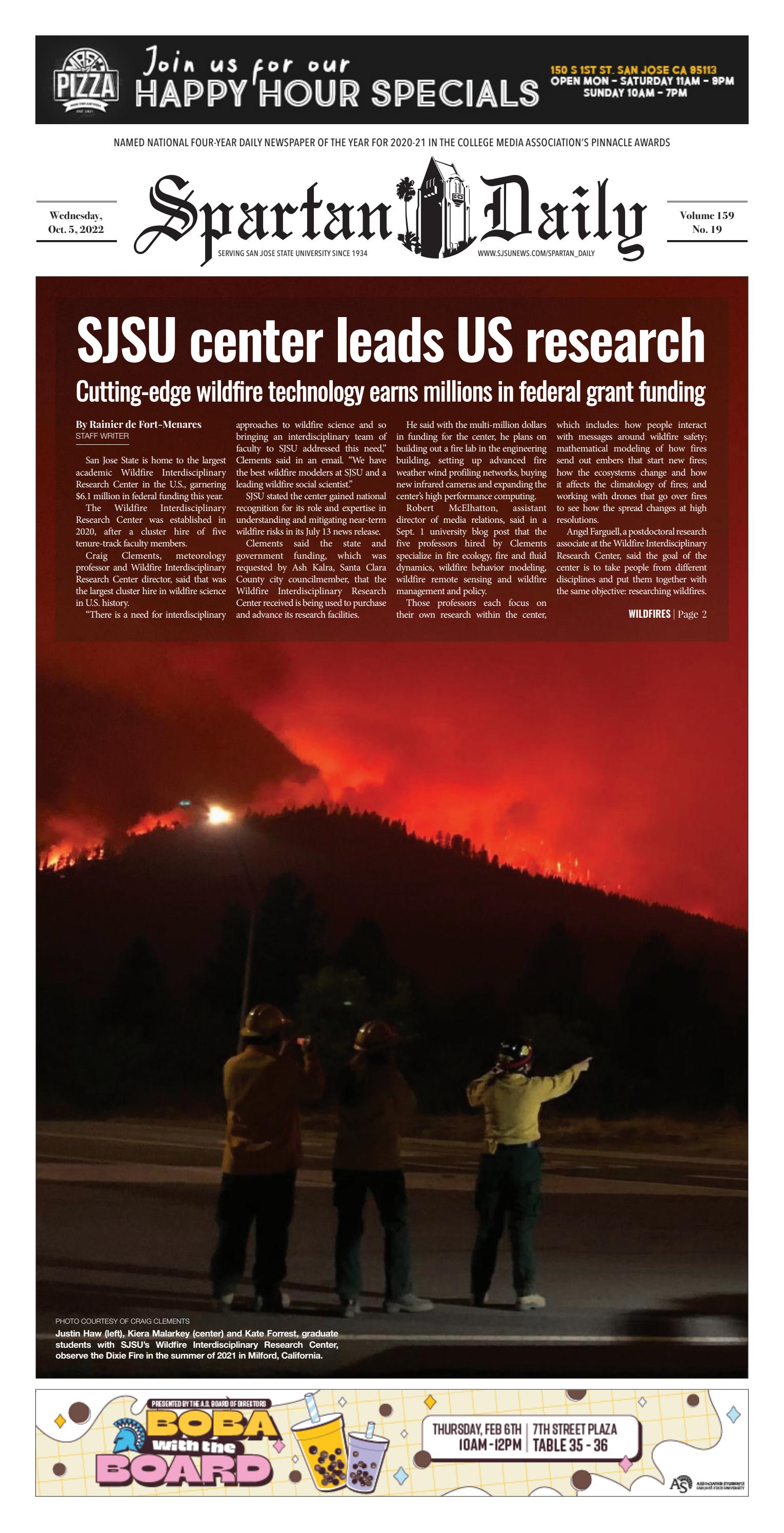 Spartan Daily Vol. 159 No. 19 by Spartan Daily - Issuu